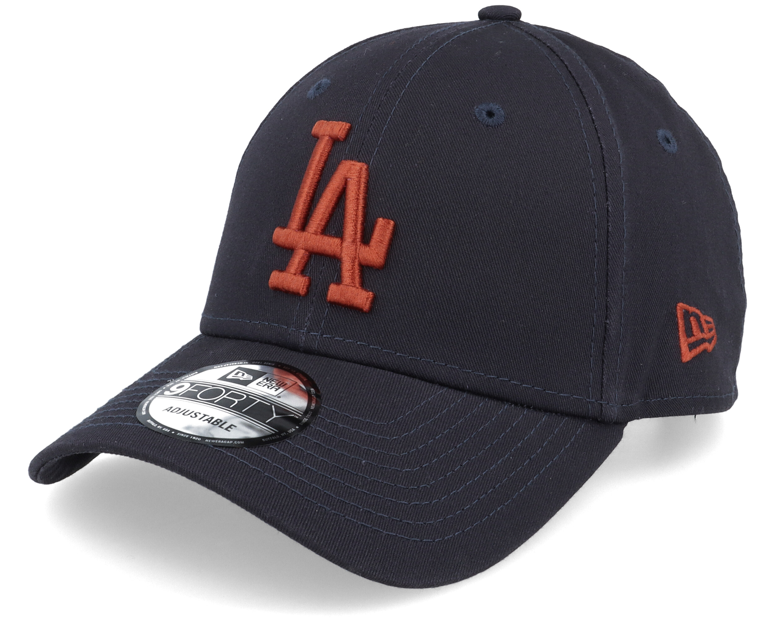 Los Angeles Dodgers League Essential 9FORTY Navy/Brown Adjustable ...
