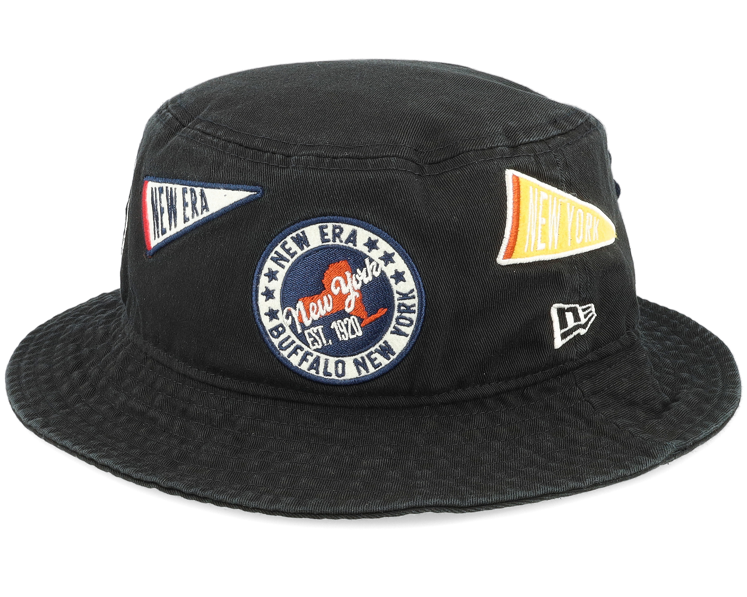 All Over Patch Black Bucket | Hatstoreworld.com