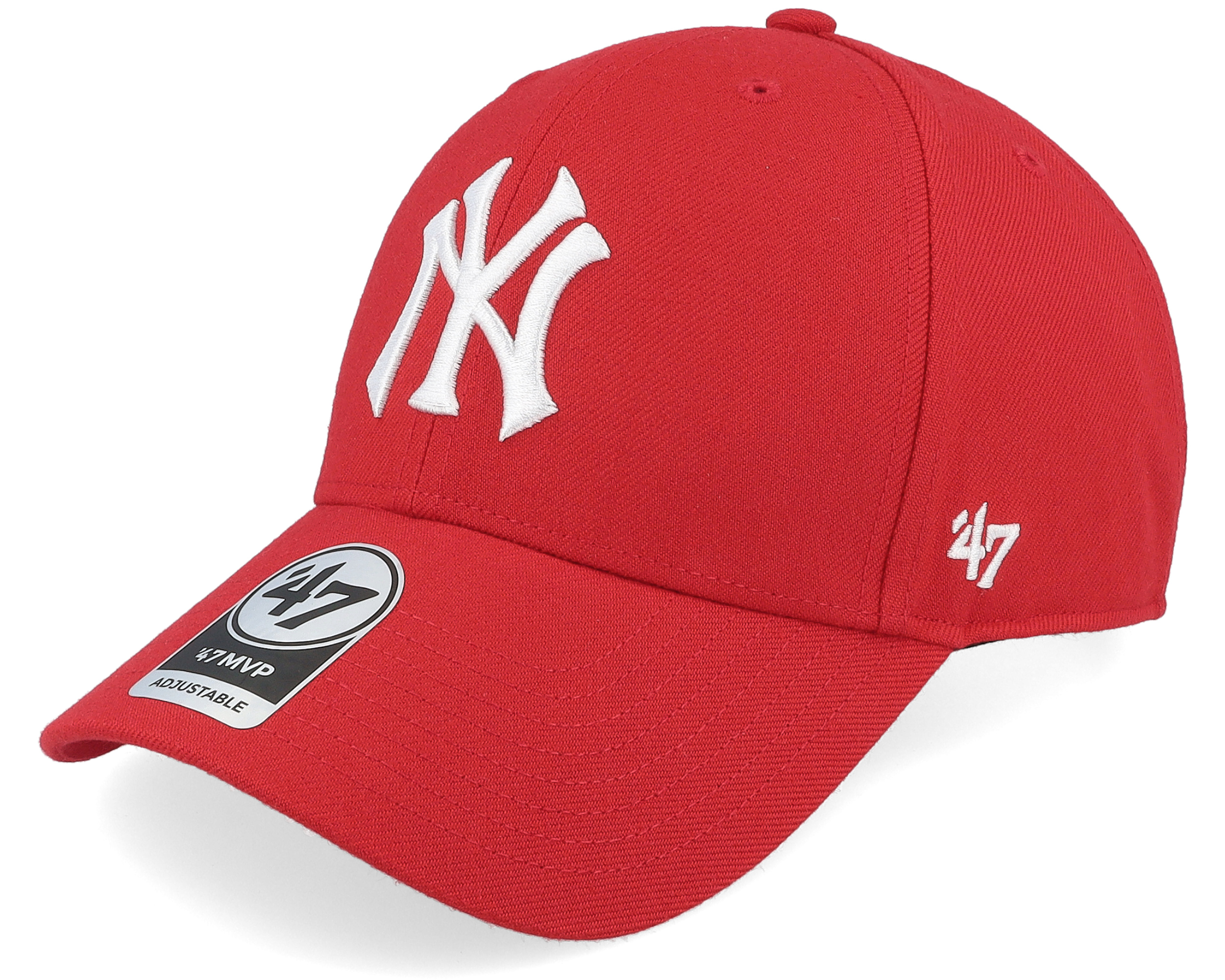 New York Yankees Mvp Red Adjustable - 47 Brand | Hatstoreworld.com