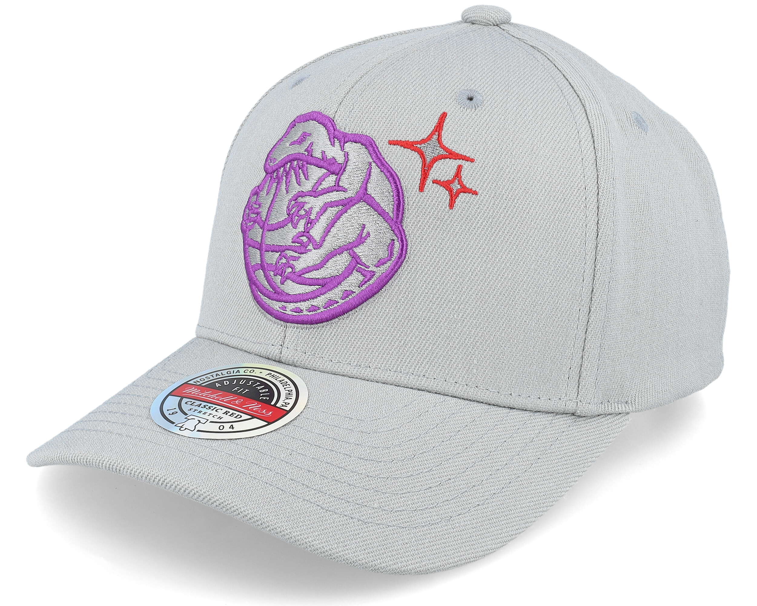 Toronto Raptors Merch Logo Classic Red Lt Grey Adjustable ...