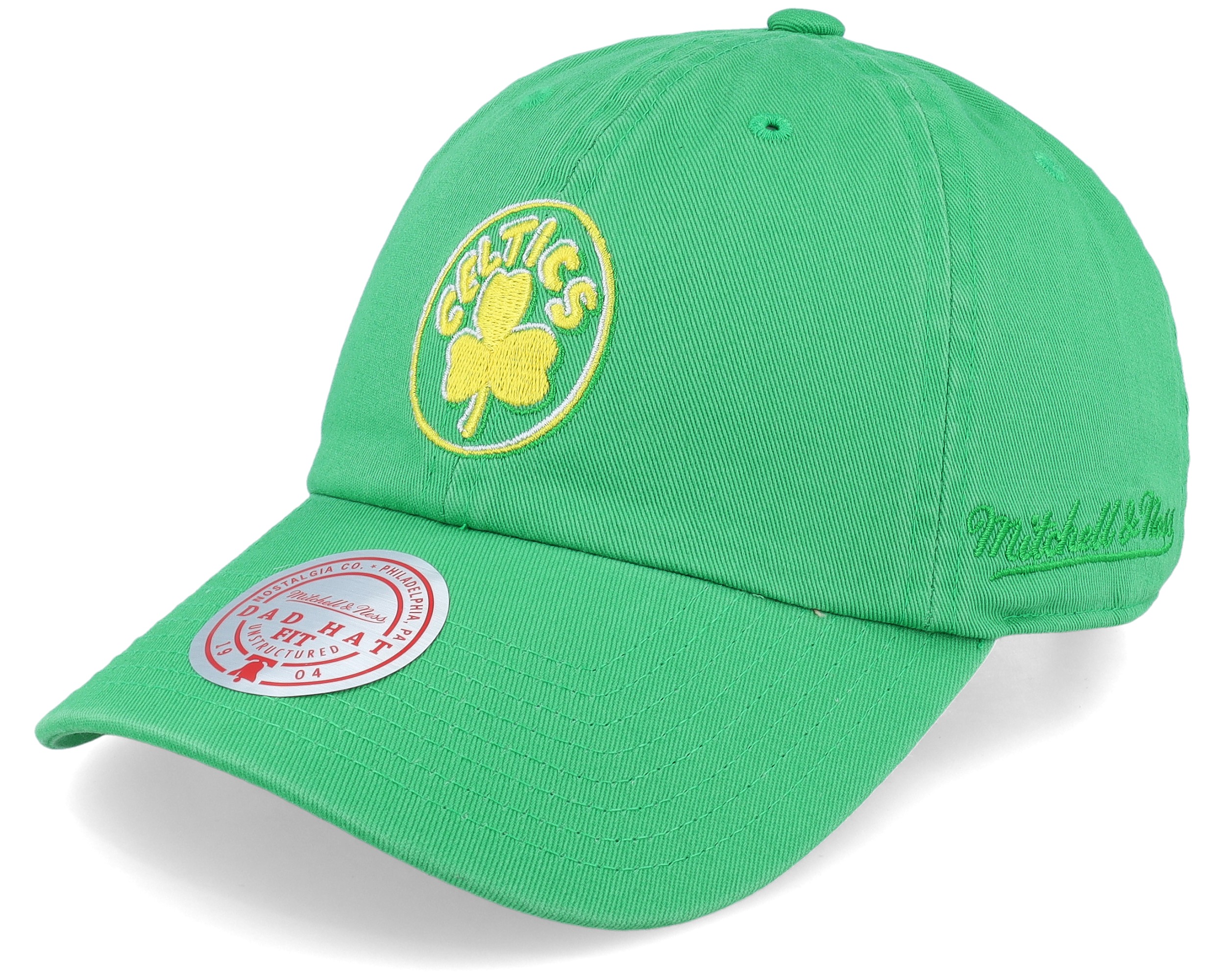 Boston Celtics Golden Hour Glaze Green Dad Cap | Hatstoreworld.com