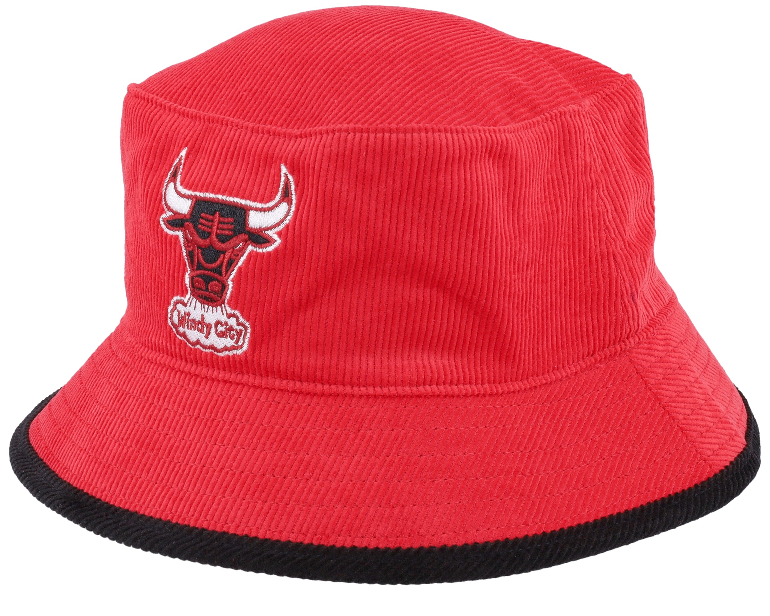 Chicago Bulls Team Cord Red Bucket - Hatstore.se