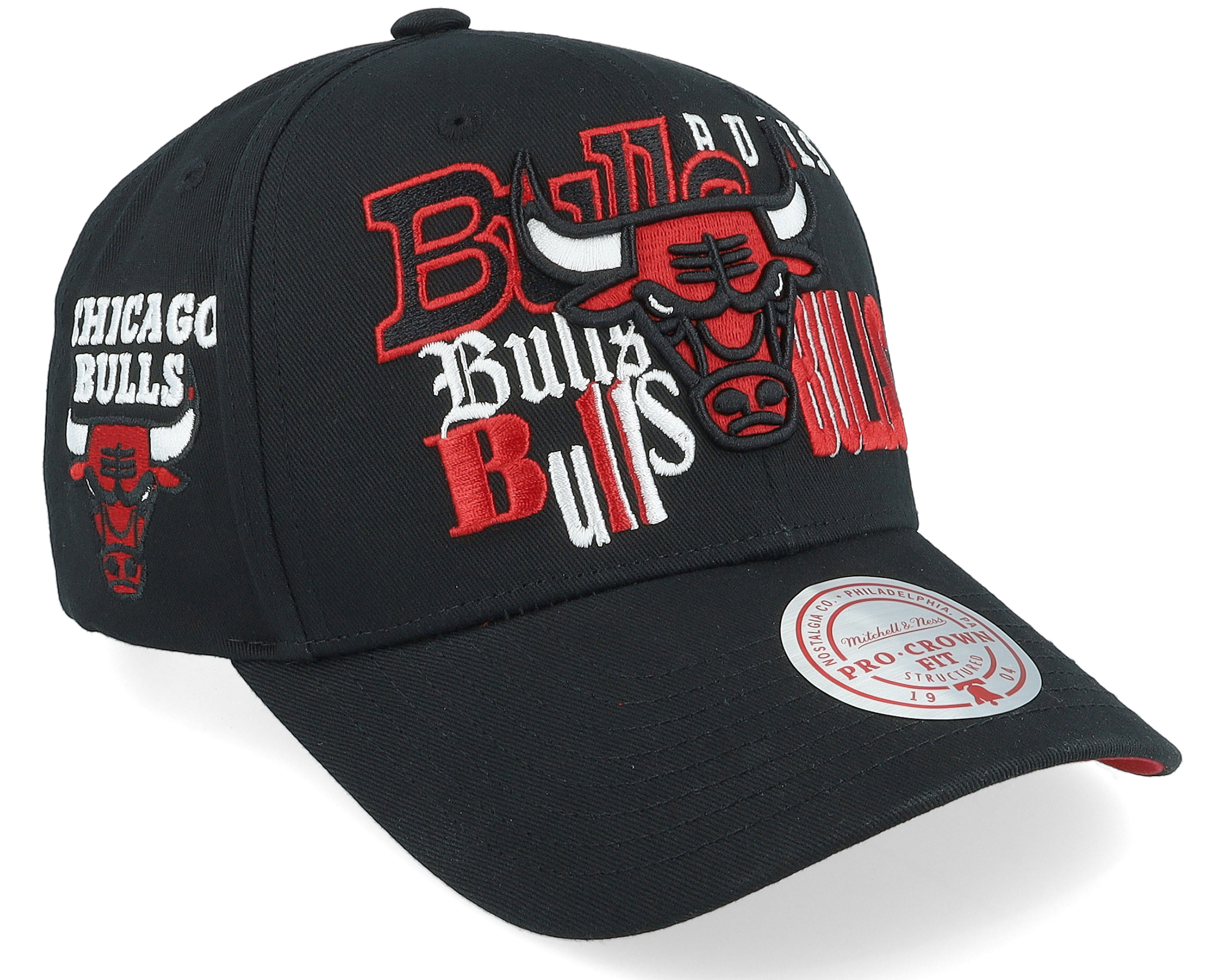 Chicago Bulls All Out Collage Pro Black Adjustable | Hatstoreworld.com