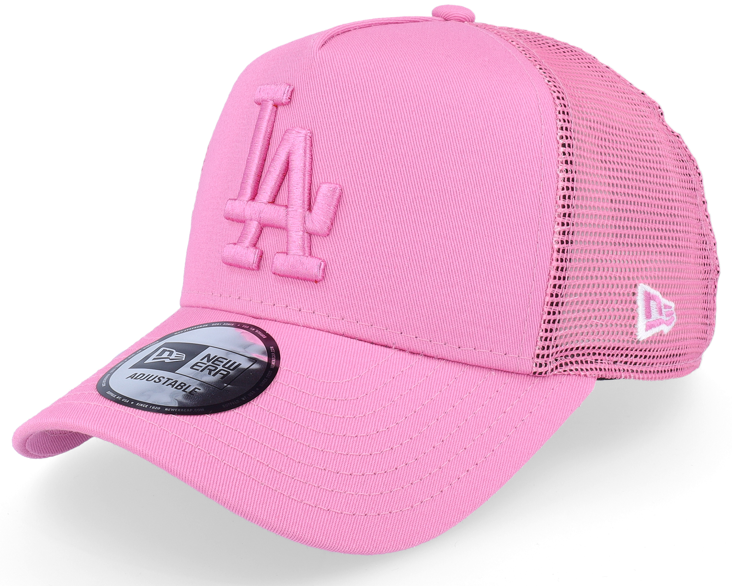 Kids Los Angeles Dodgers Tonal Mesh Pink/Pink Trucker | Hatstoreworld.com