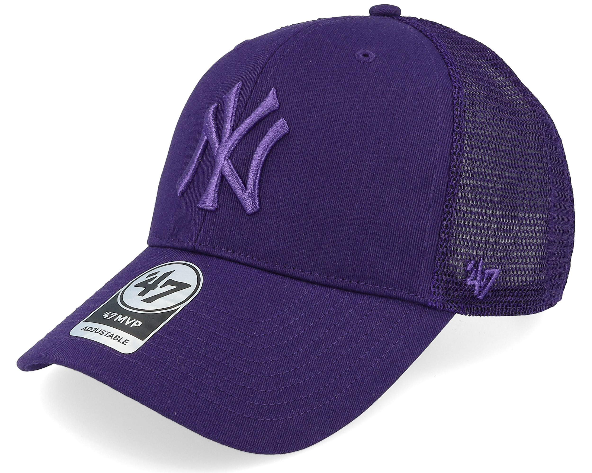New York Yankees Branson Mvp Purple Trucker - 47 Brand Cap ...