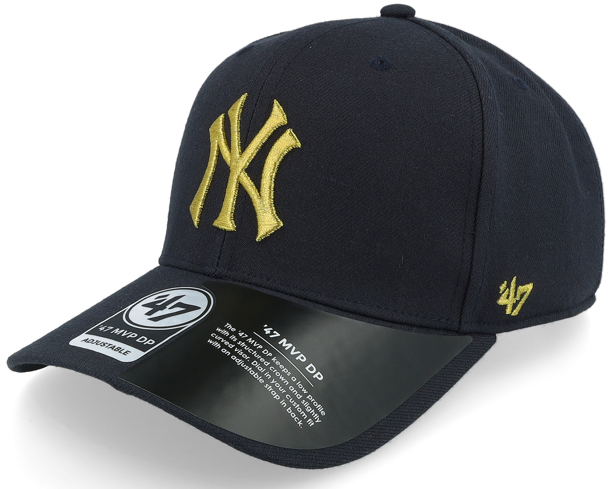 New York Yankees Cold Zone Metallic Mvp Dark Navy/Gold Adjustable ...