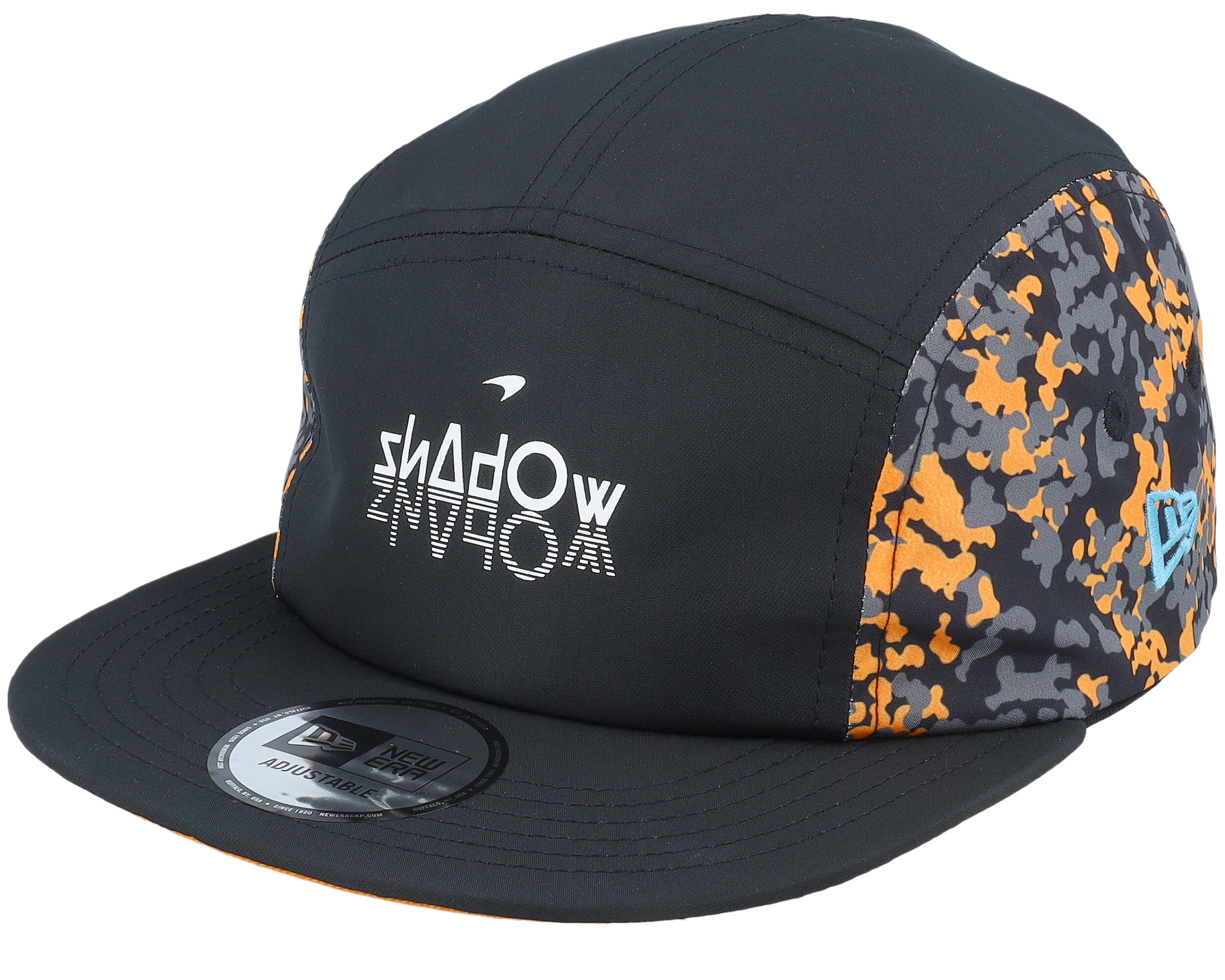 McLaren Shadow Camper Black 5-Panel | Hatstoreworld.com