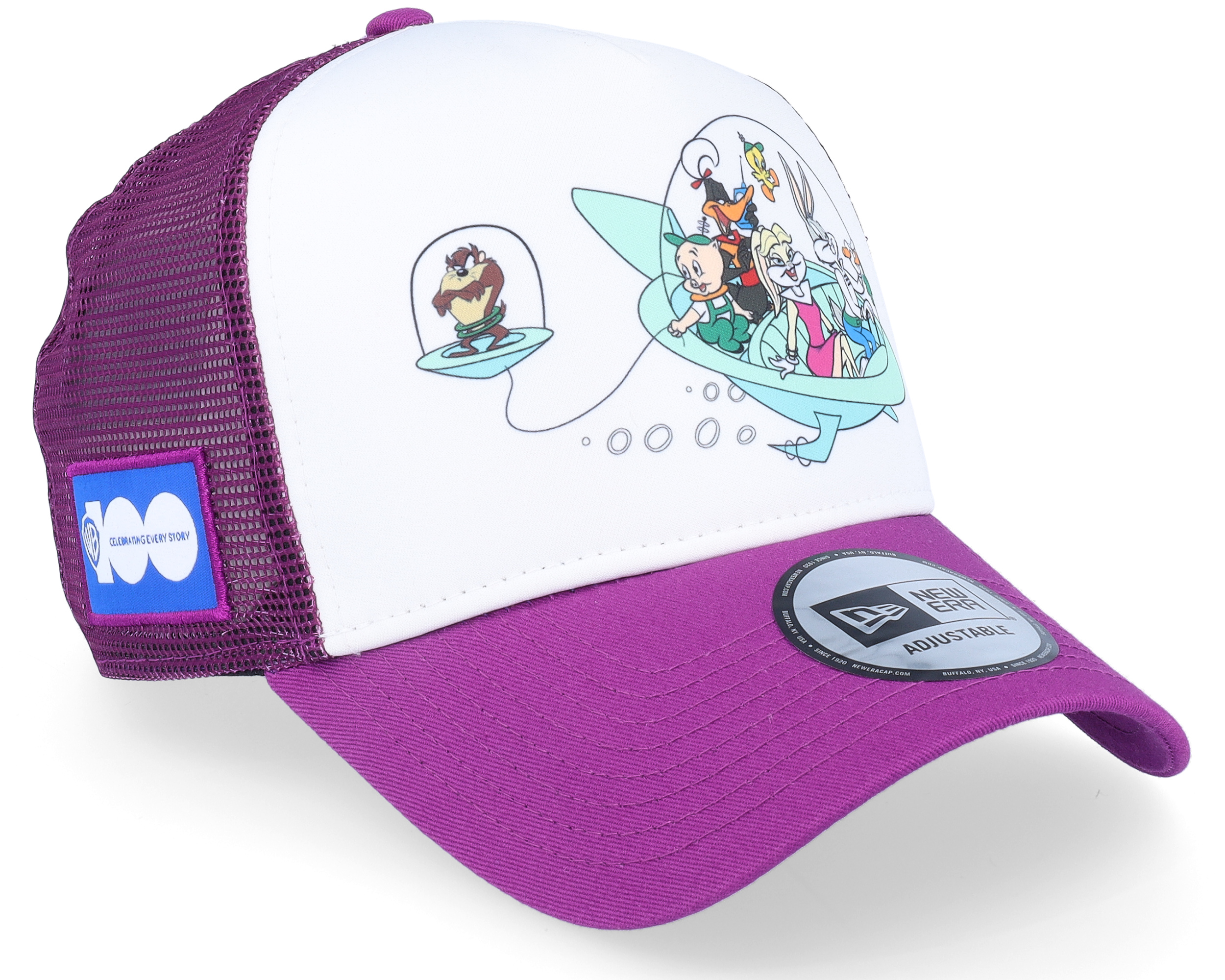 Looney Tunes Jetsons White/Purple Foam Trucker | Hatstoreworld.com