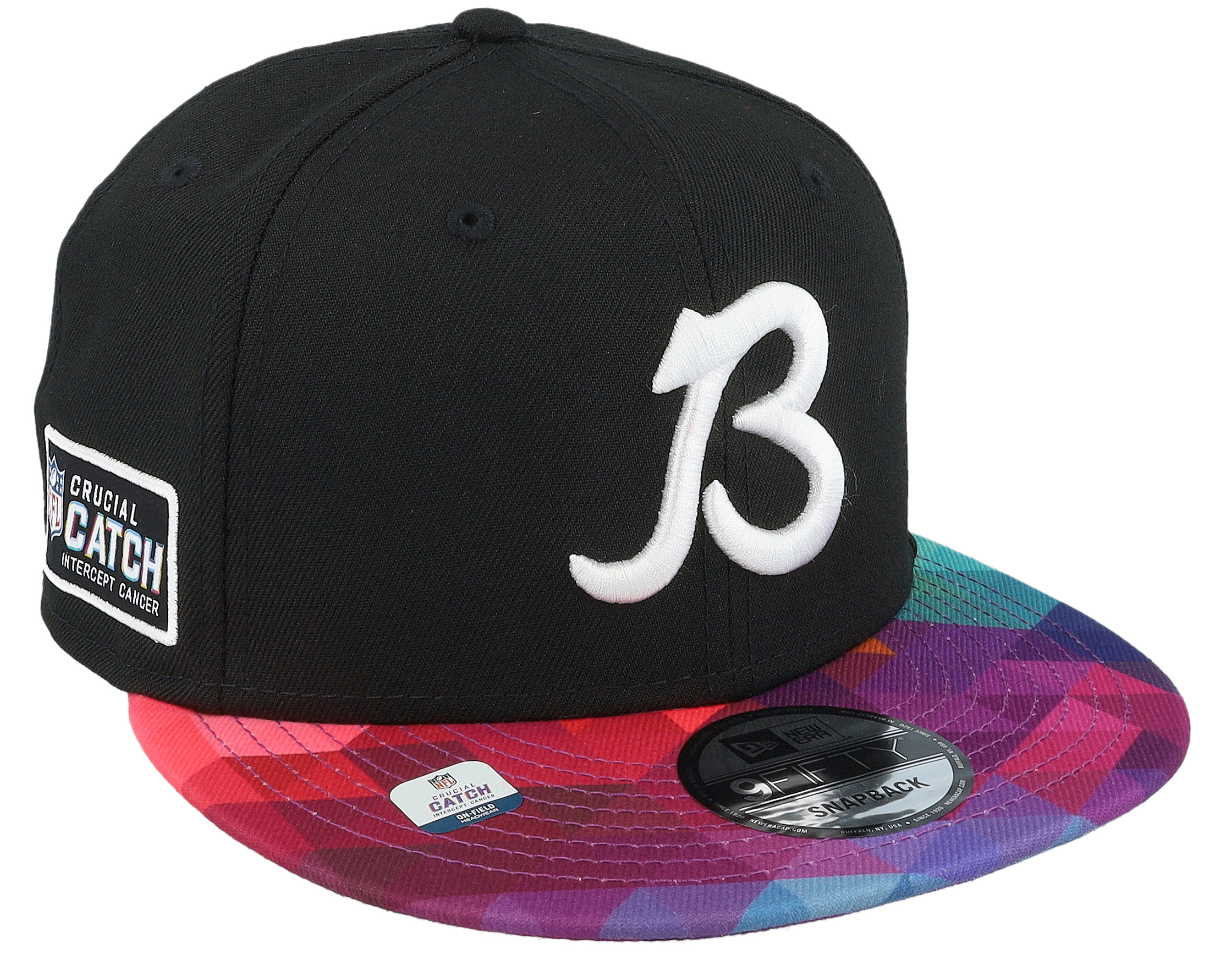 Chicago Bears 9FIFTY NFL Crucial Catch 23 Black/Multi Snapback - New ...
