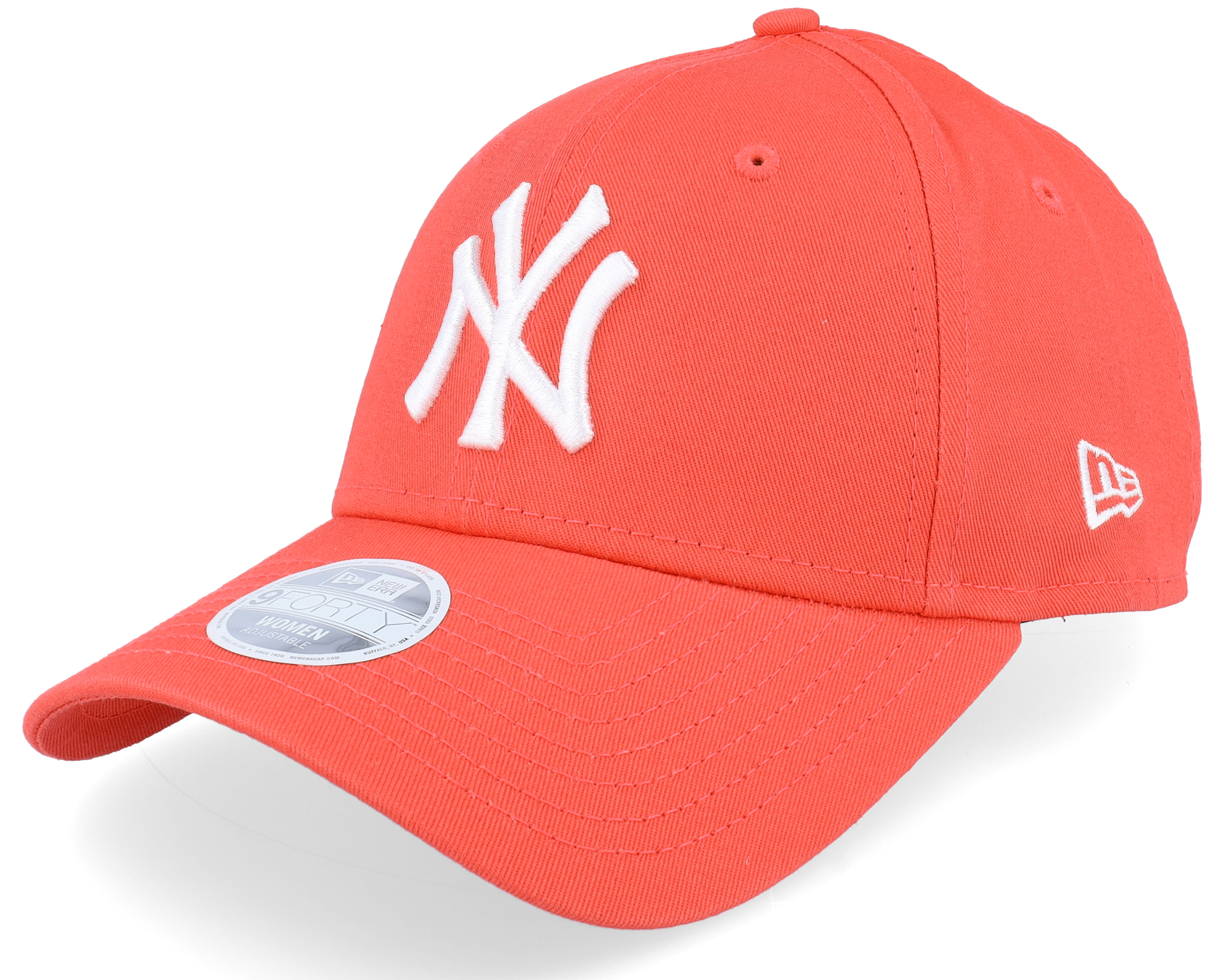 New York Yankees Womens League Essential 9FORTY Scarlet/White ...