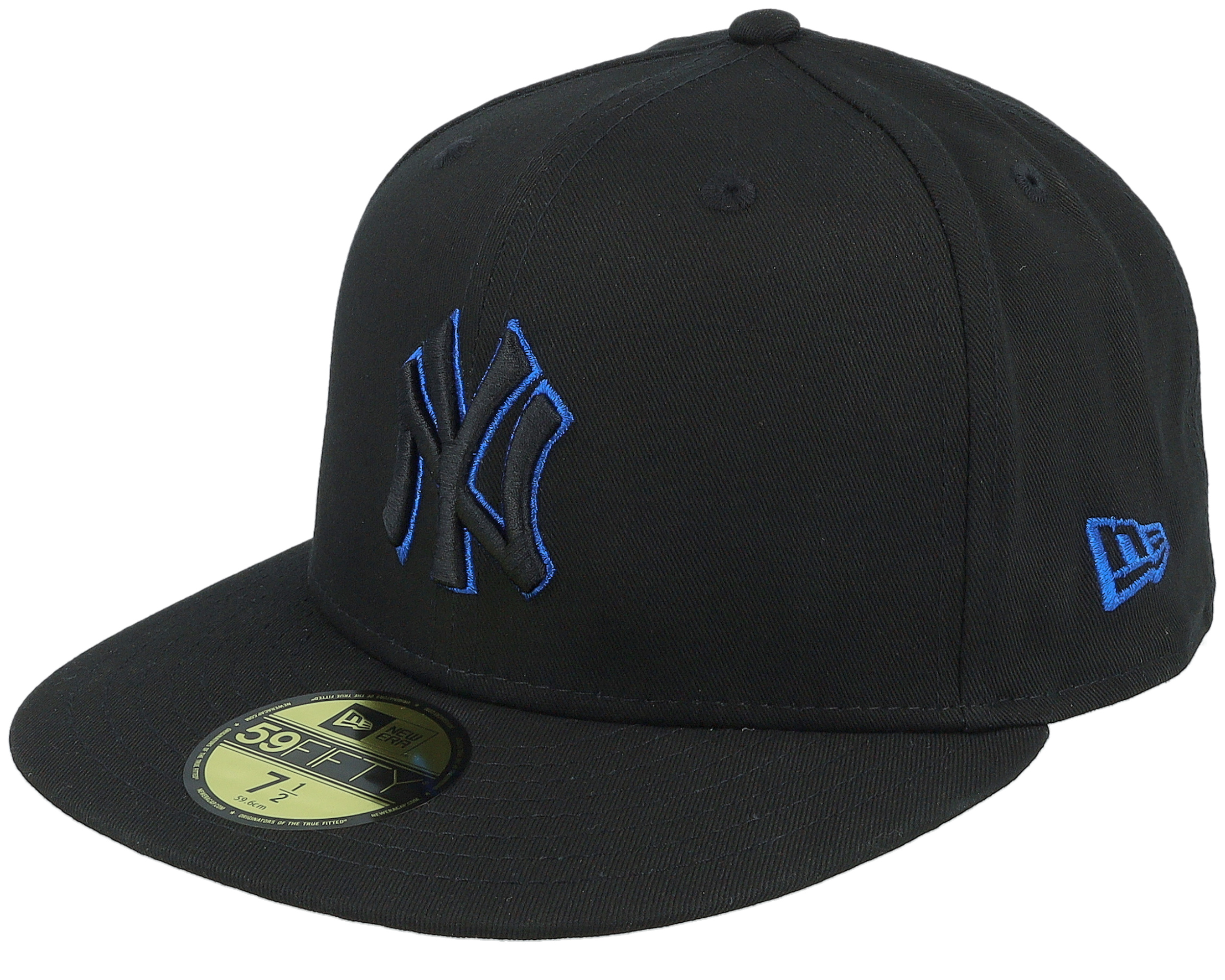 New York Yankees Metallic Outline 59FIFTY Black Fitted - New Era keps ...