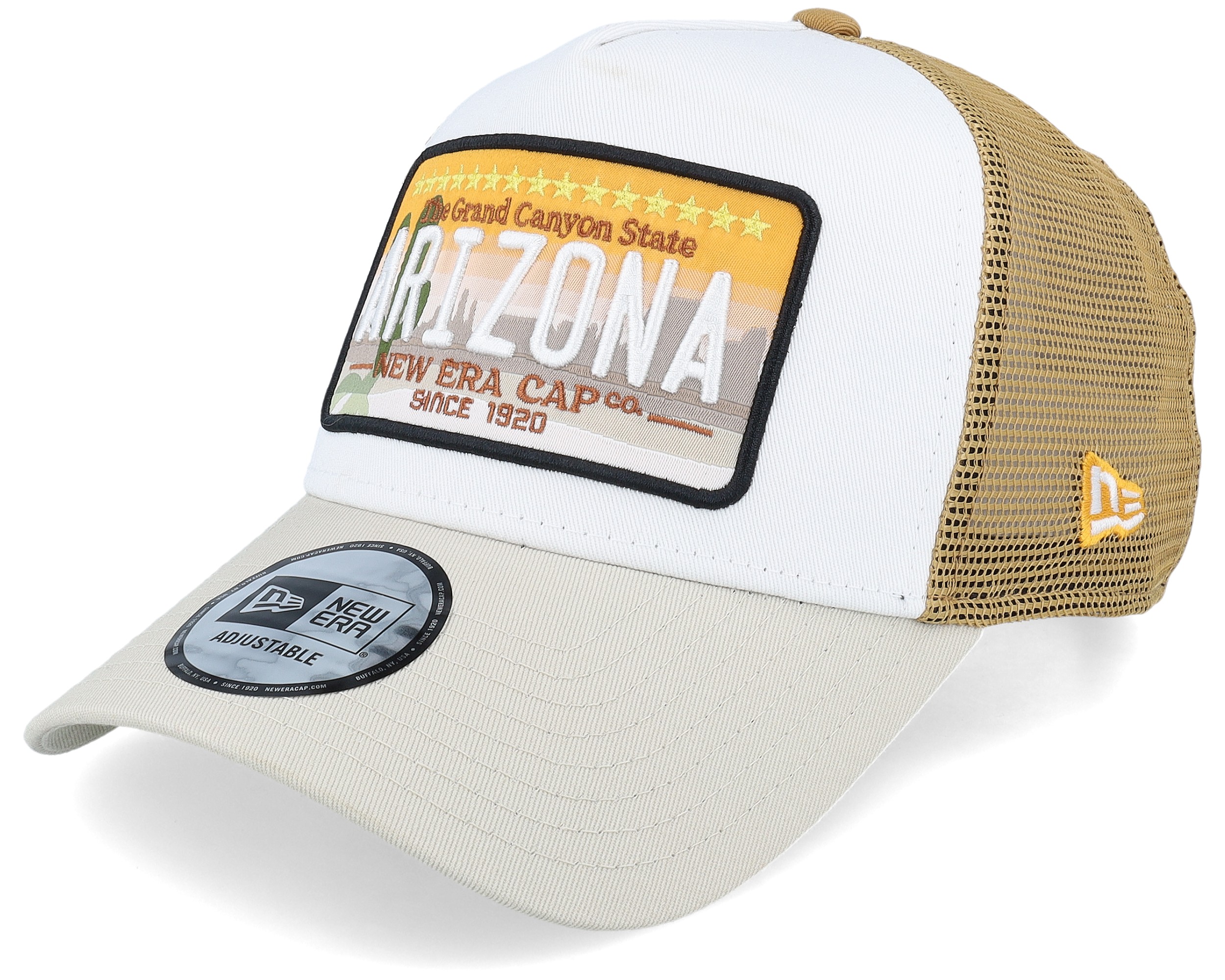 Patch White/Stone Trucker | Hatstoreworld.com