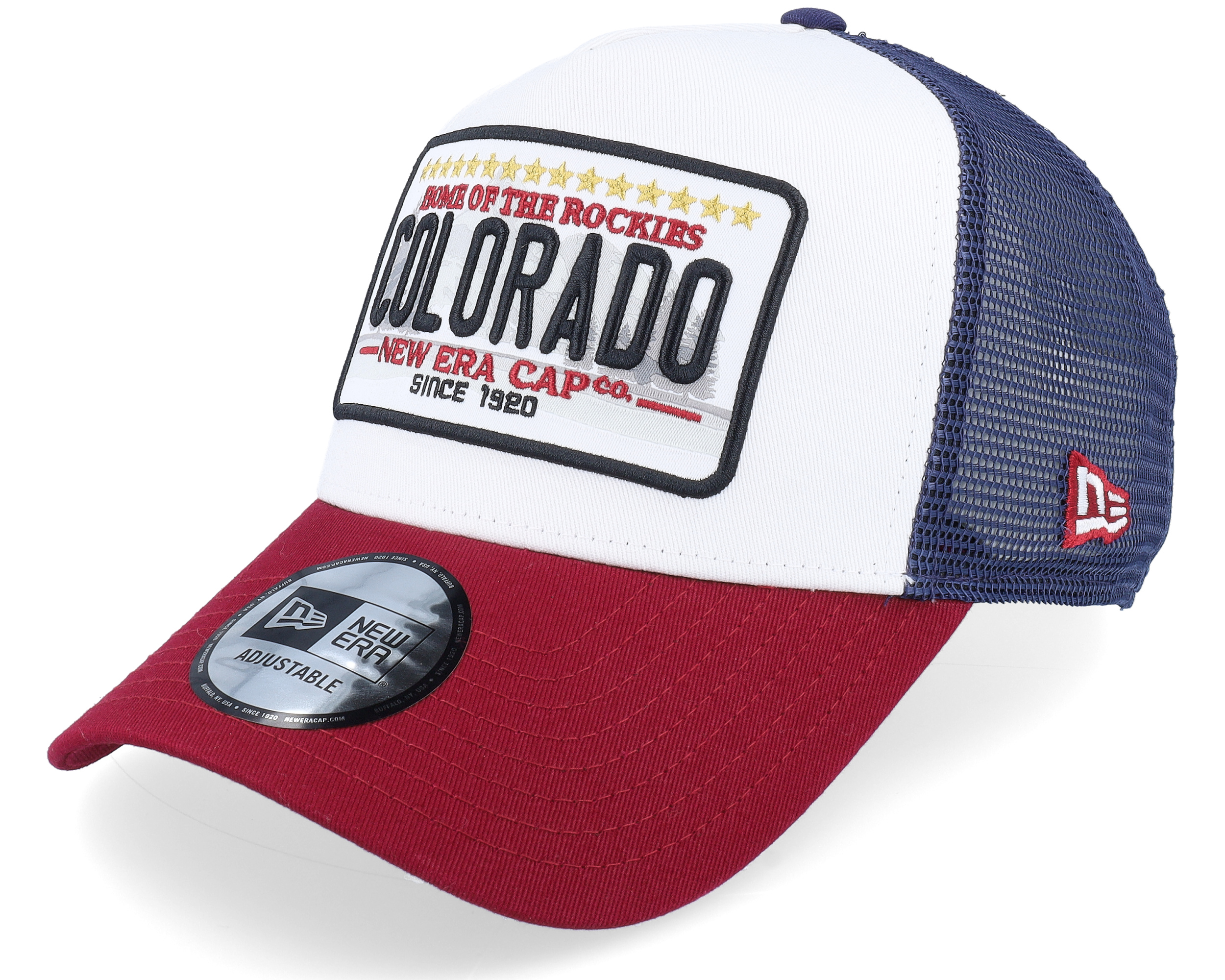 Colorado Patch White/Cardinal/Navy Trucker - New Era | Hatstoreworld.com