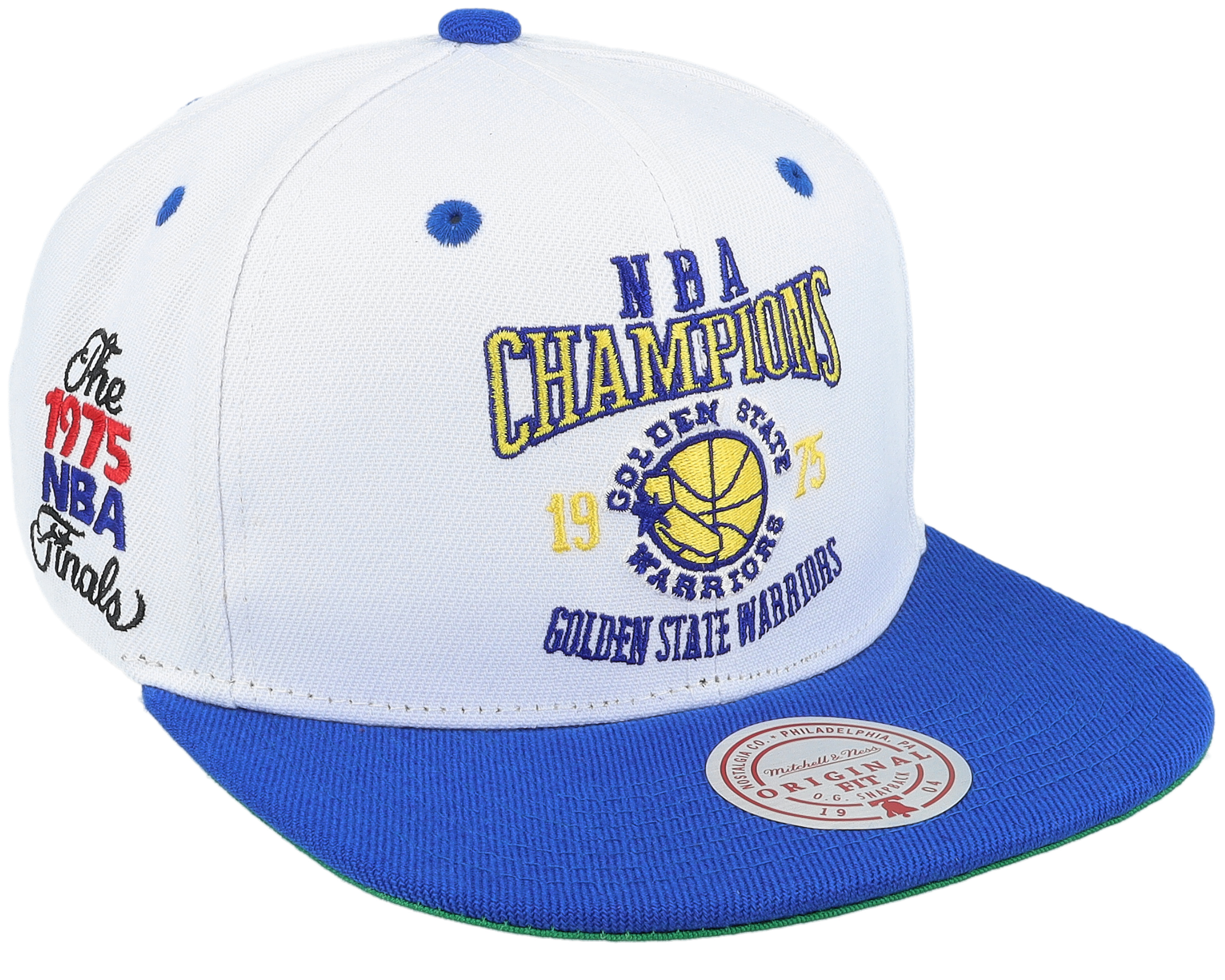 Golden State Warriors Champ Series White/Blue Snapback - Mitchell ...