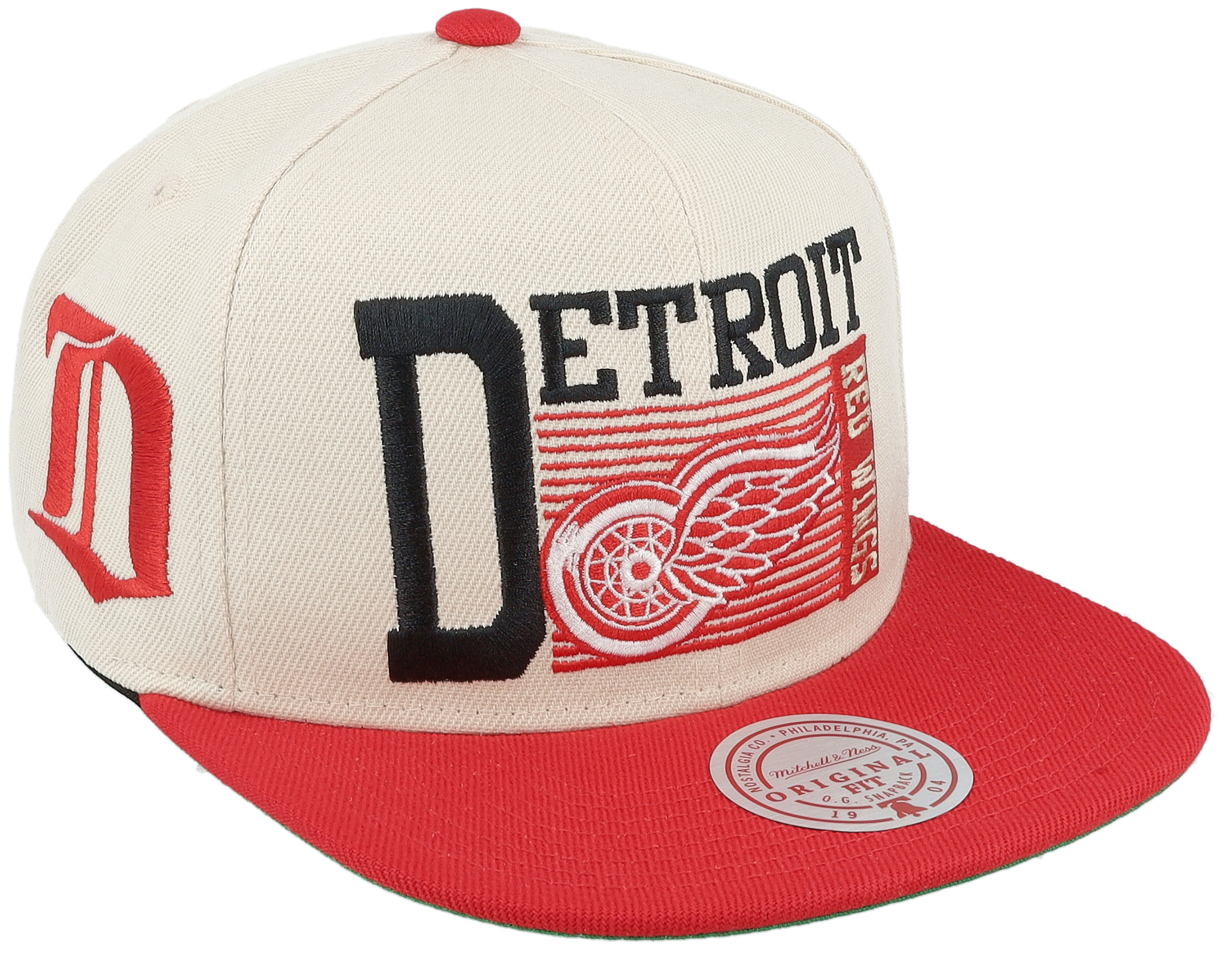 Detroit Red Wings Speed Zone Vintage Off White/Red Snapback ...
