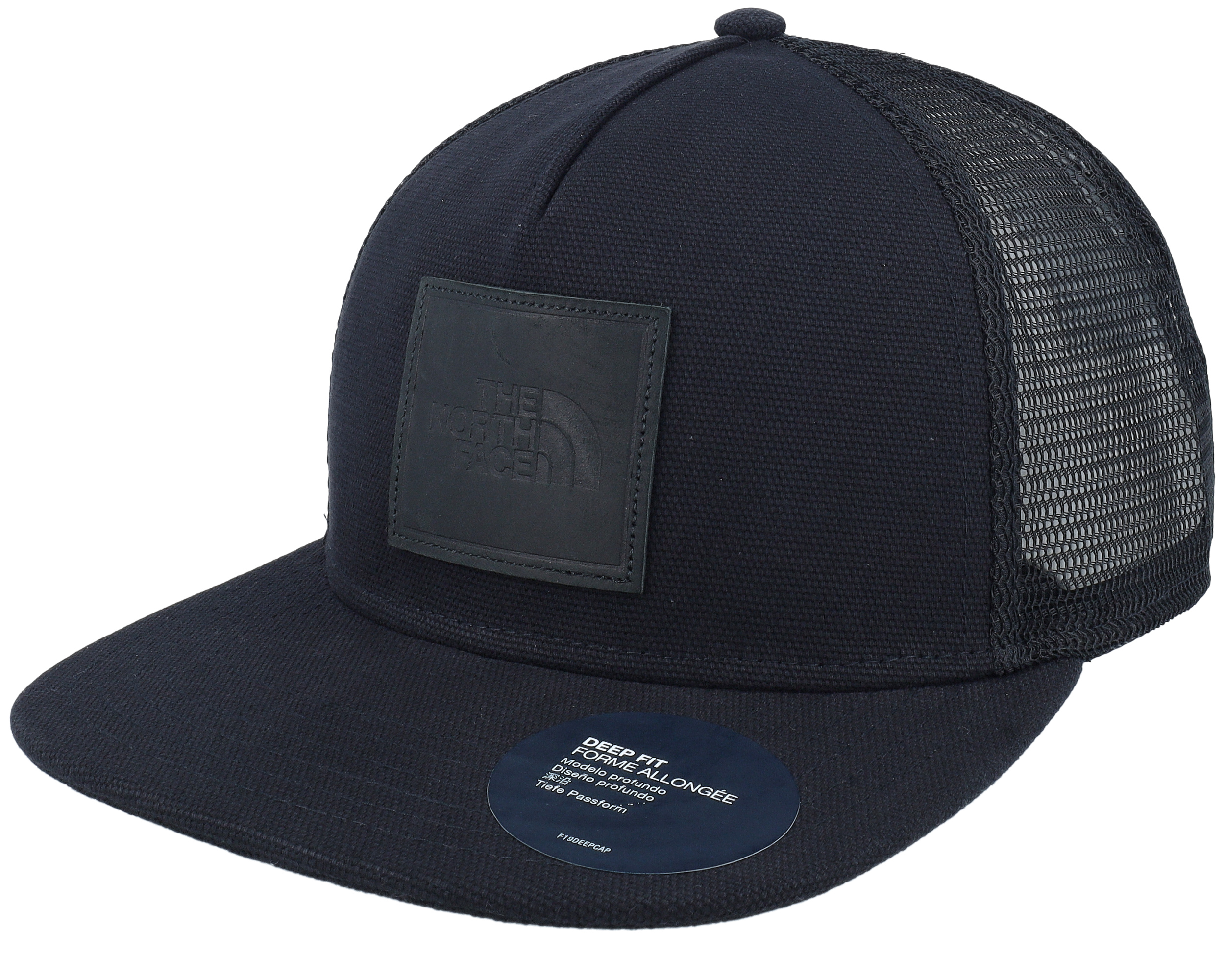 Half Dome Canvas Black A-Frame Trucker Snapback | Hatstoreworld.com