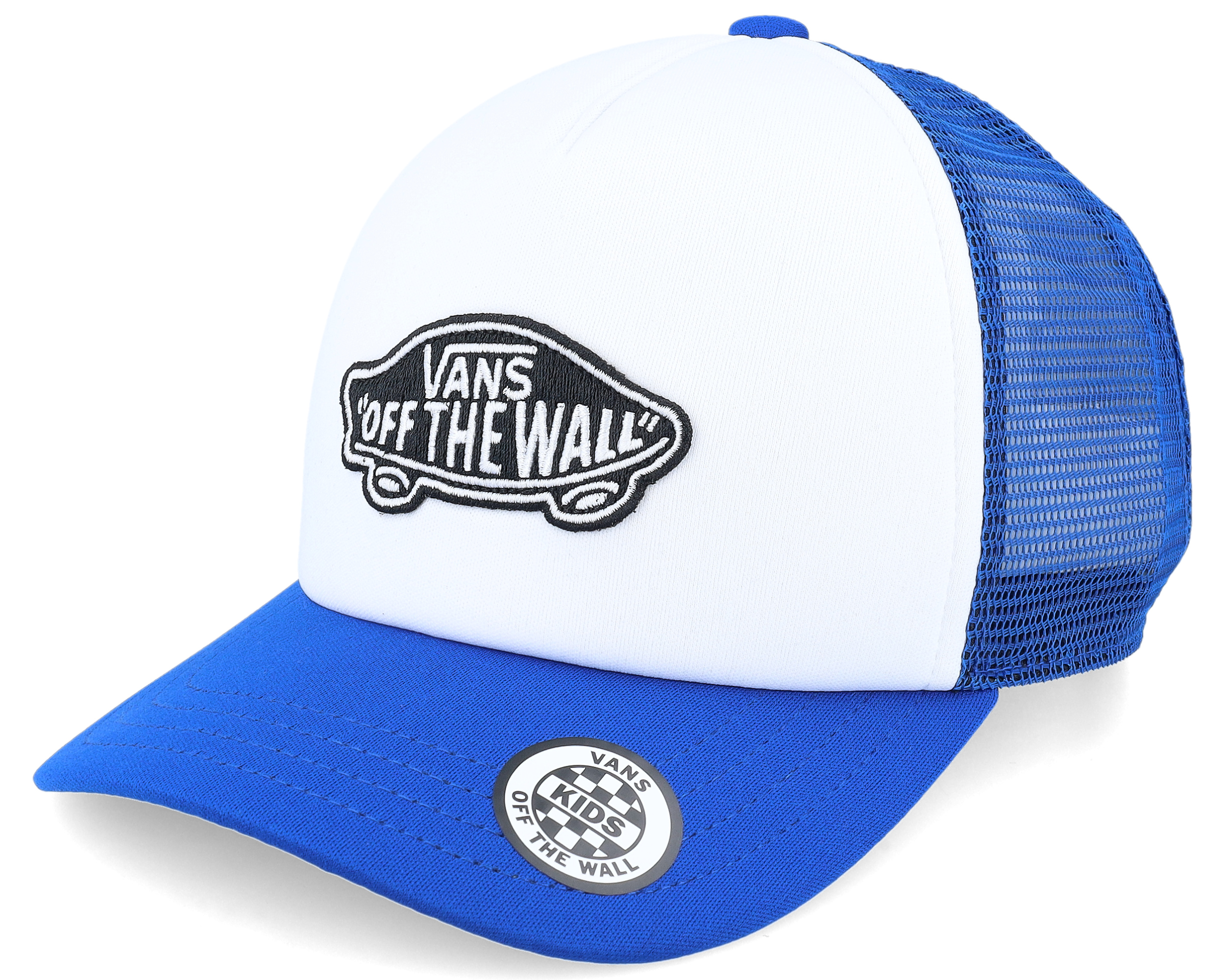 Classic Patch White/Royal Blue Trucker | Hatstoreworld.com