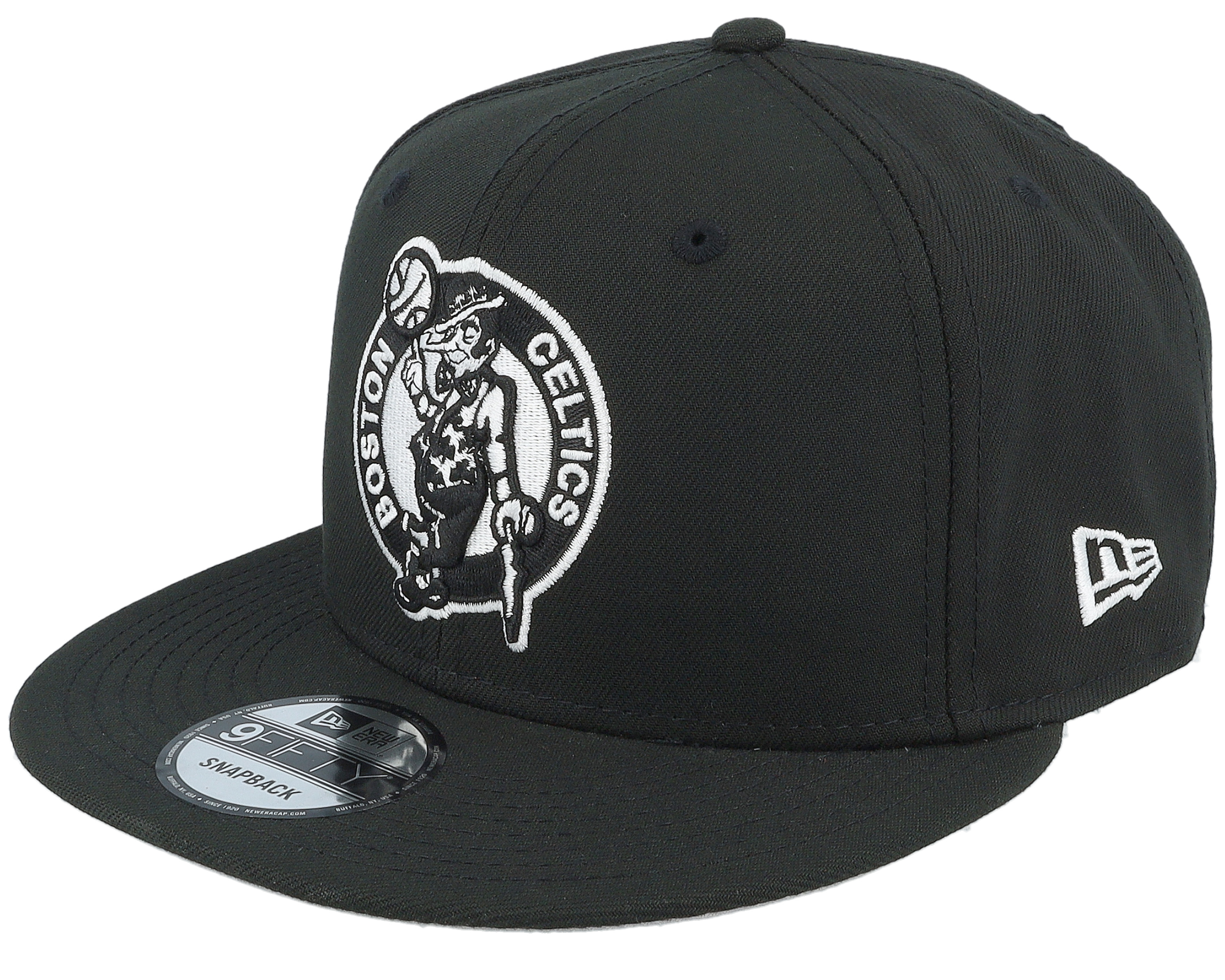 Boston Celtics Chain Stitch Black Snapback | Hatstoreworld.com