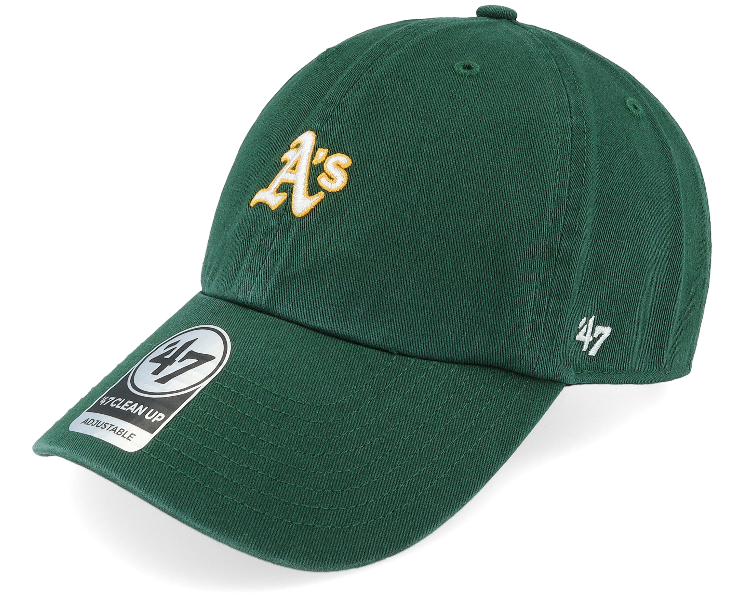 Oakland Athletics Base Runner Clean Up Dark Green Dad Cap ...