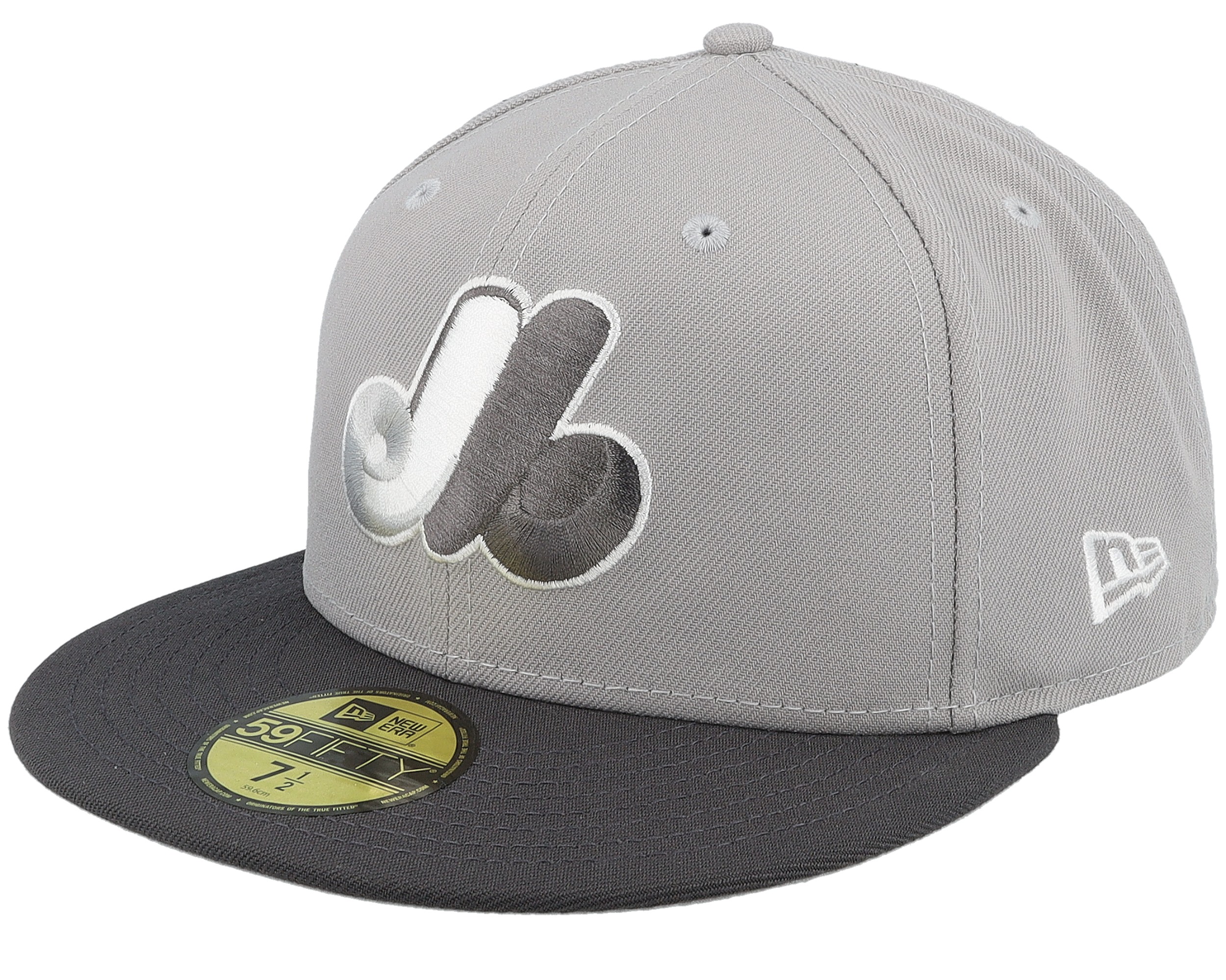 Montreal Expos 59FIFTY Gray/Charcoal Fitted - New Era | Hatstore.de