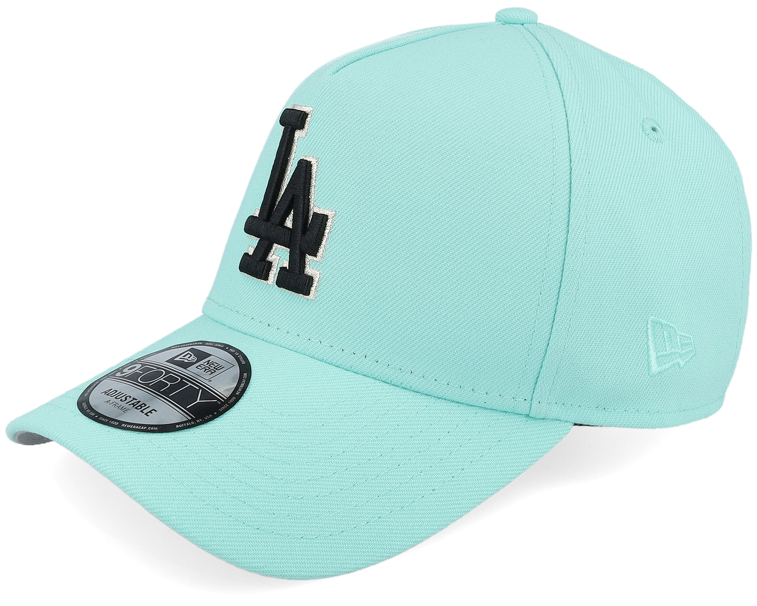 Los Angeles Dodgers Coastal Contrast 9FORTY 50th Anniversary Light Blue ...
