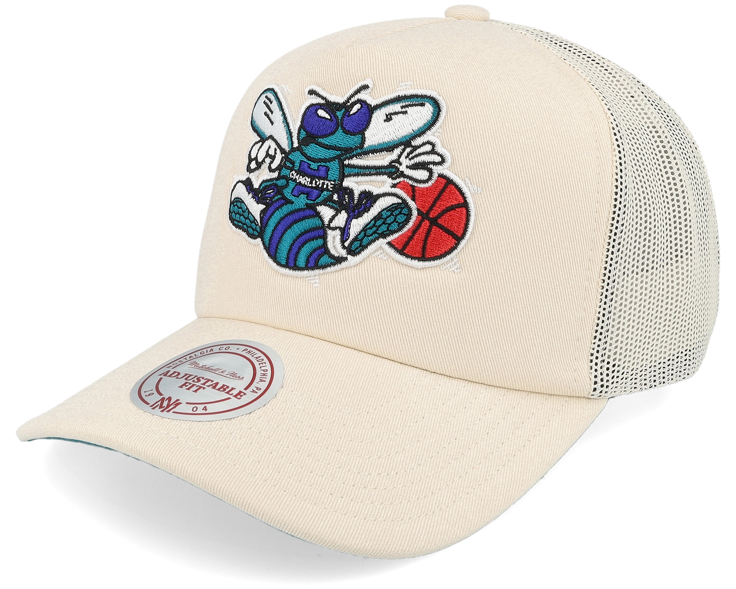 Charlotte Hornets Evergreen Hwc Off White A-frame Trucker - Mitchell ...