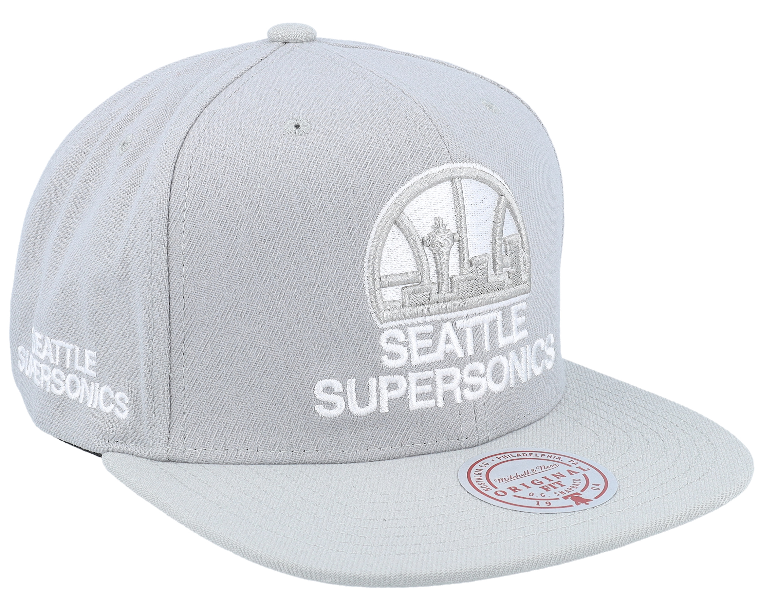 Seattle Supersonics Evergreen Grey/White Snapback | Hatstoreworld.com