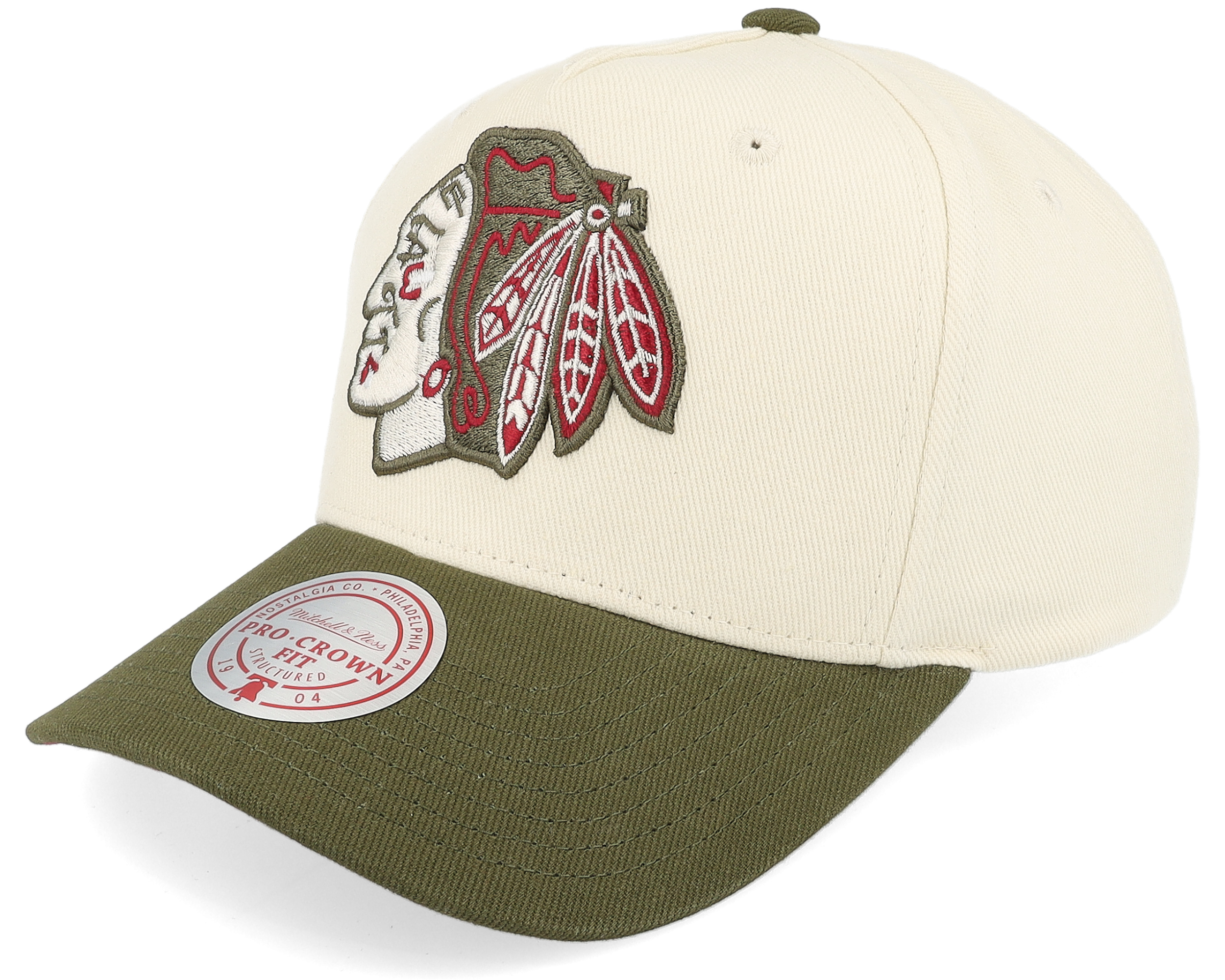 Hatstore Exclusive x Chicago Blackhawks Pro Crown White/Green A-frame ...