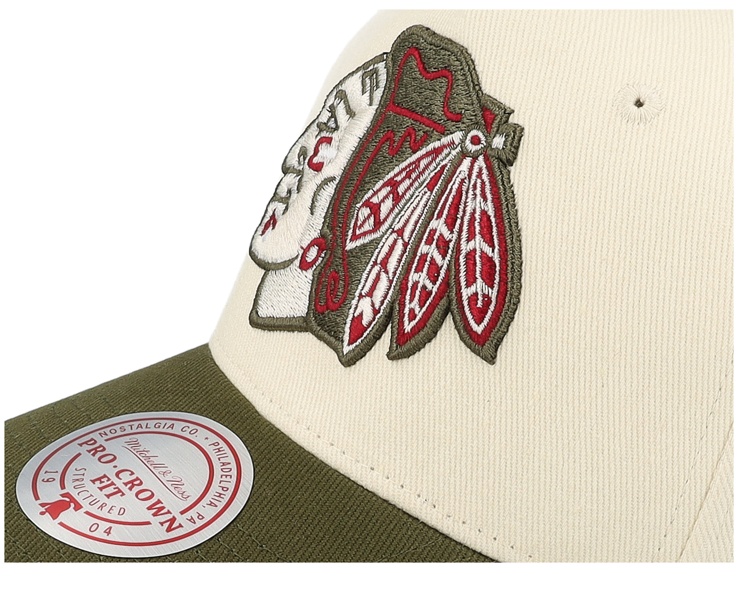 Hatstore Exclusive x Chicago Blackhawks Pro Crown White/Green A-frame ...