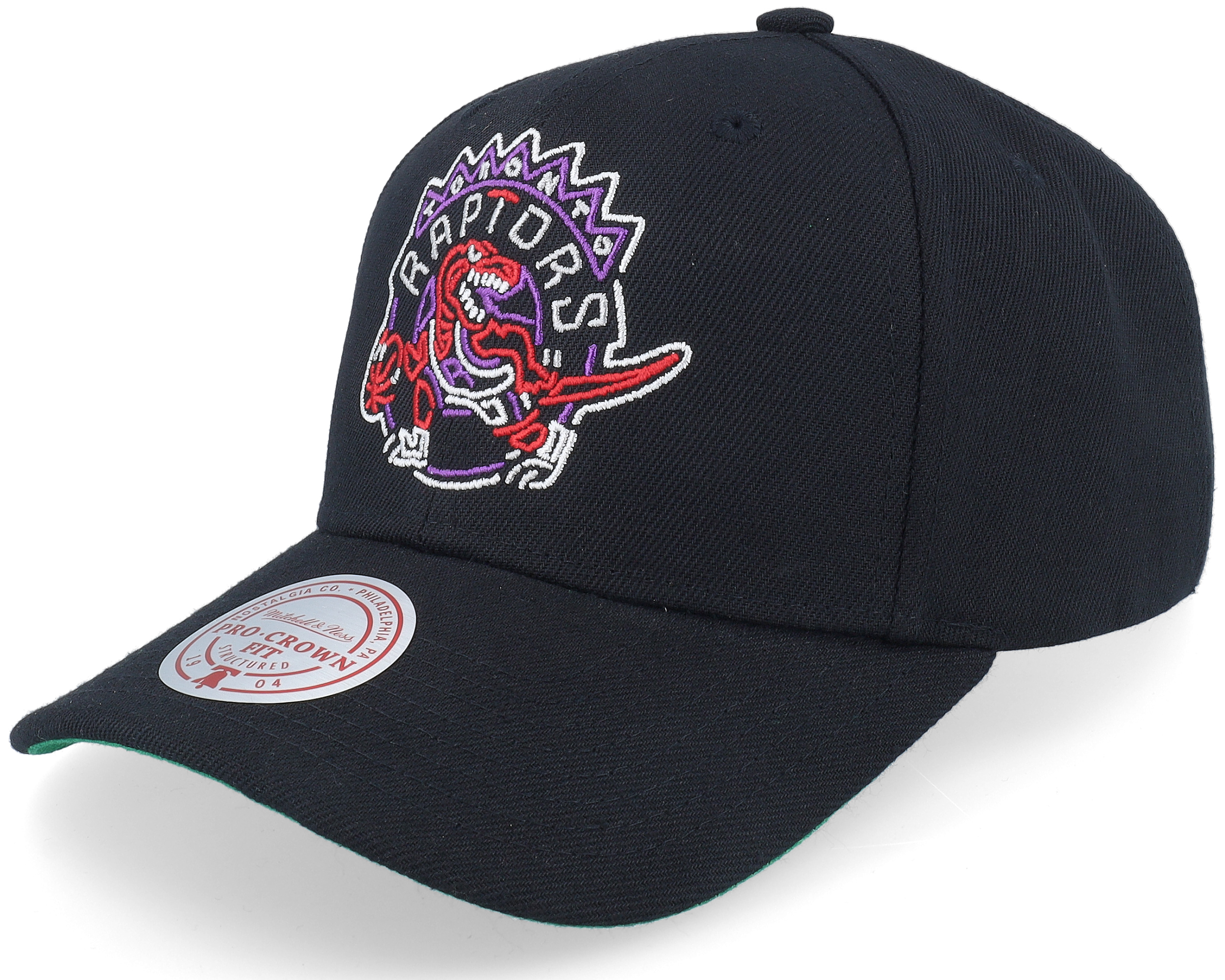 Toronto Raptors Neon Logo Pro Black Adjustable | Hatstoreworld.com