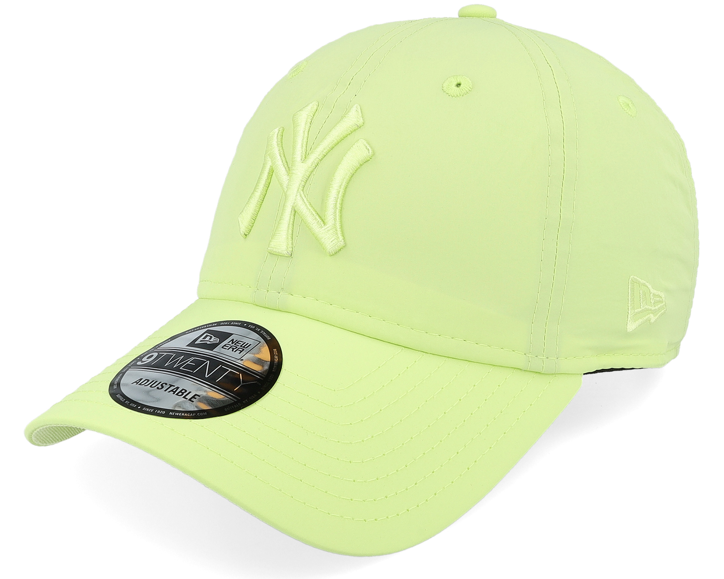 New York Yankees Nylon 9TWENTY Neon Light Green Dad Cap - New Era ...