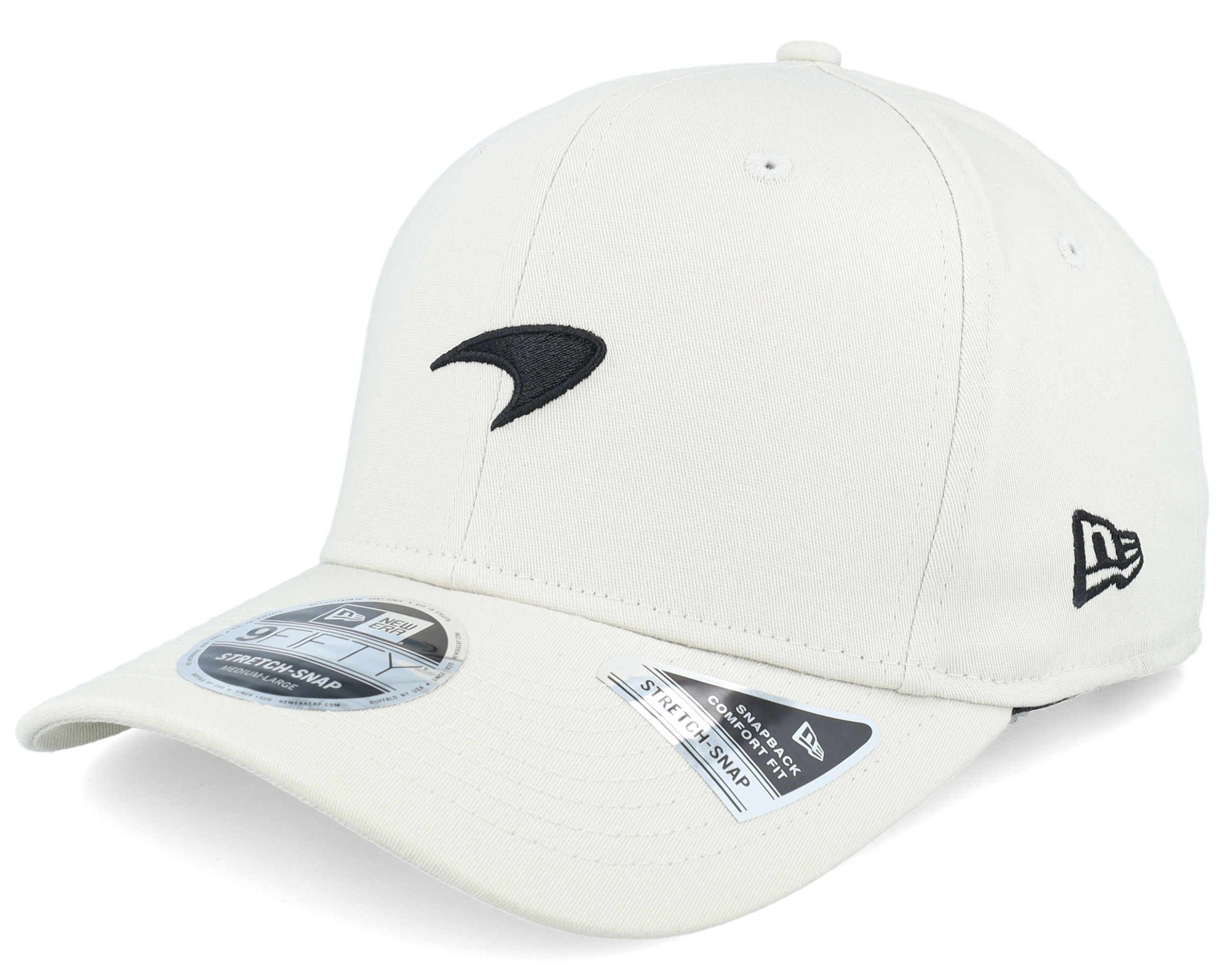 McLaren F1 24 Seasonal 9FIFTY Stretch-snap Stone/Black Adjustable - New ...