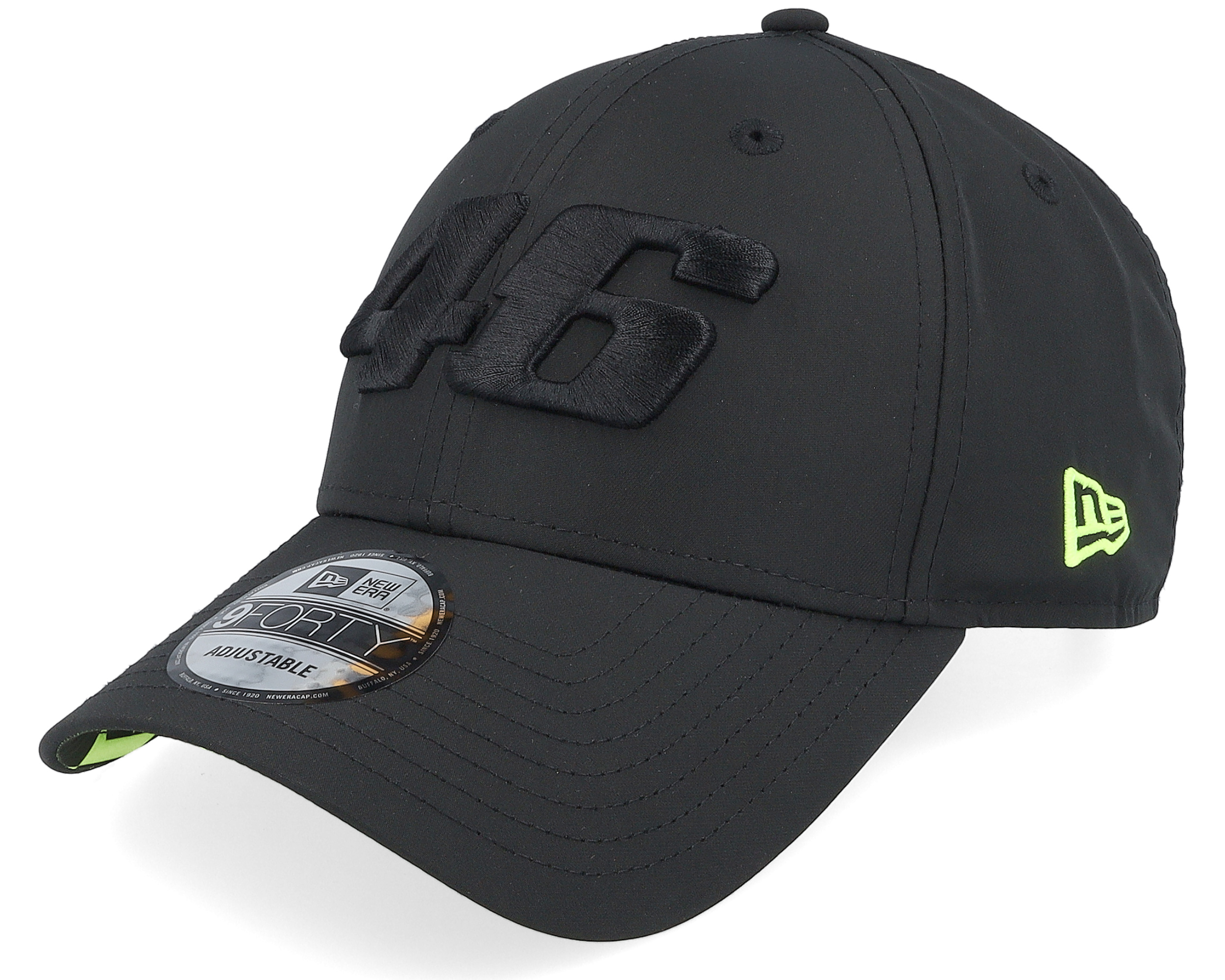 VR46 Geo UV Print 9FORTY Black Adjustable | Hatstoreworld.com