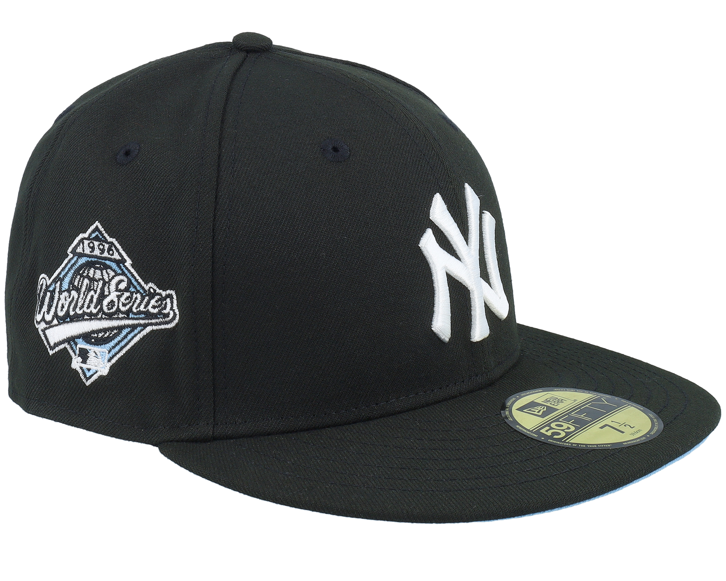 New York Yankees Stealth 59FIFTY 96 World Series Black/Sky Fitted - New ...