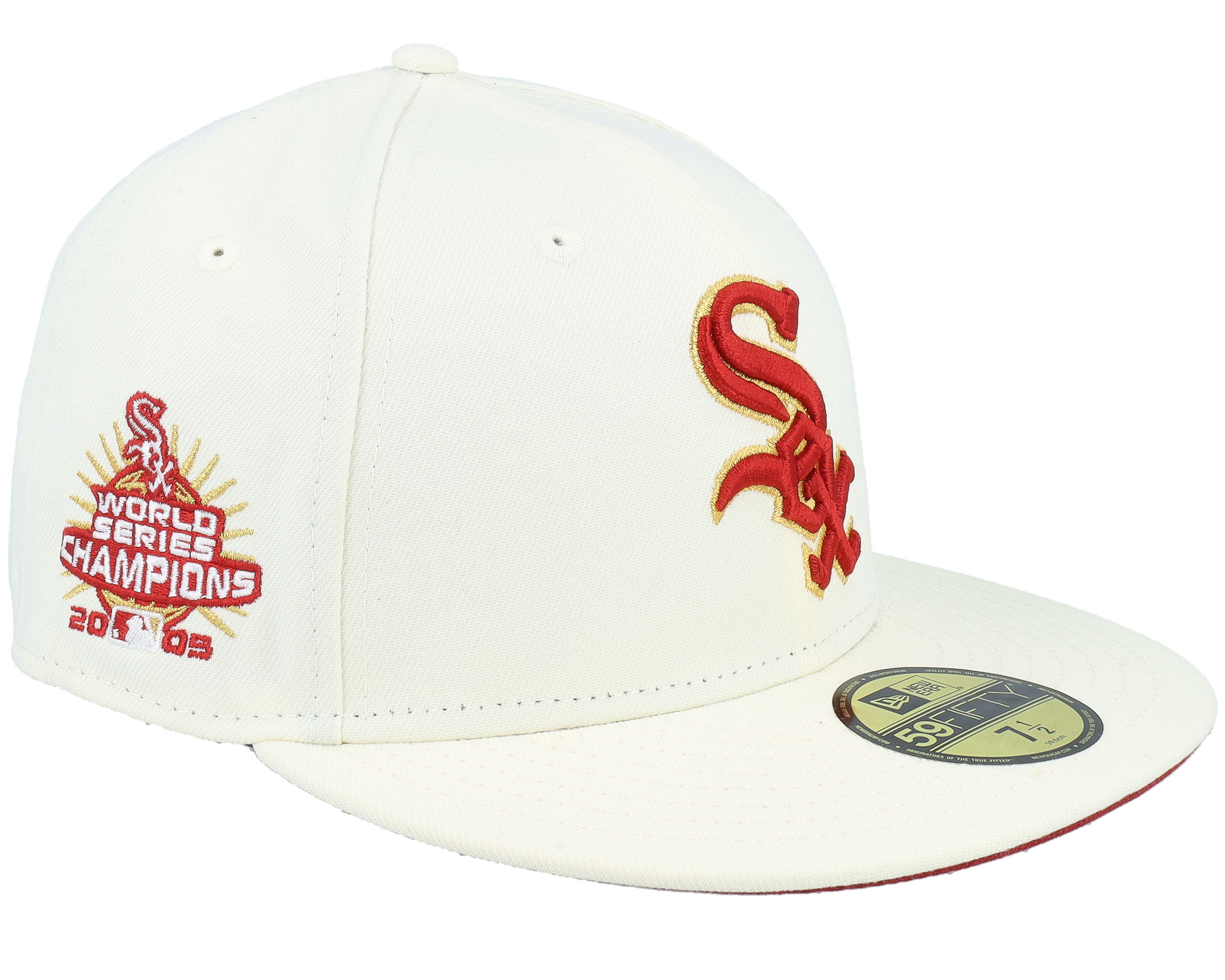 Chicago White Sox Cherry On Top 59FIFTY World Series Chrome/Red Fitted - New Era | Hatstoreworld.com