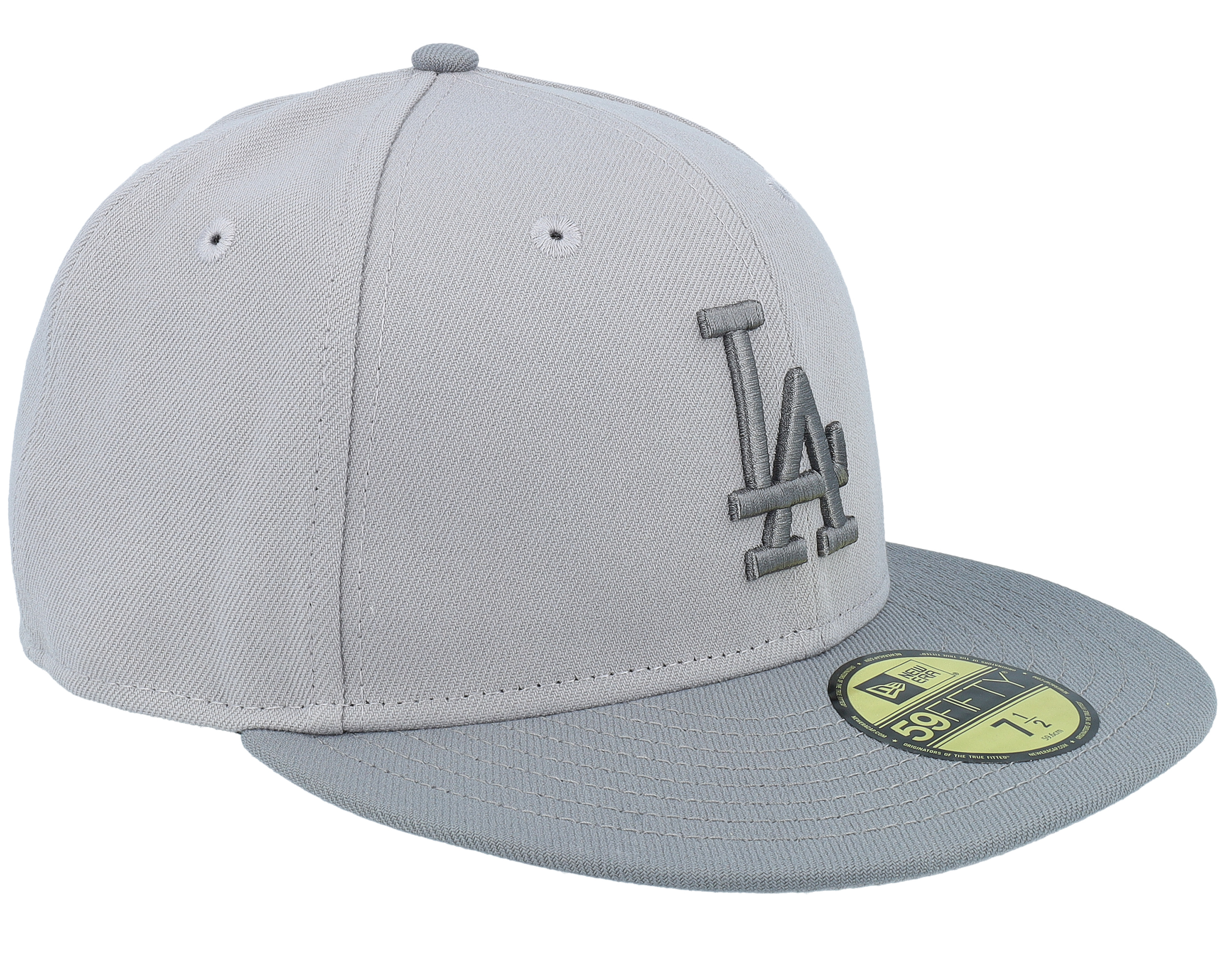 Los Angeles Dodgers Subtle Drip 59FIFTY Gray Storm/Gray Fitted ...