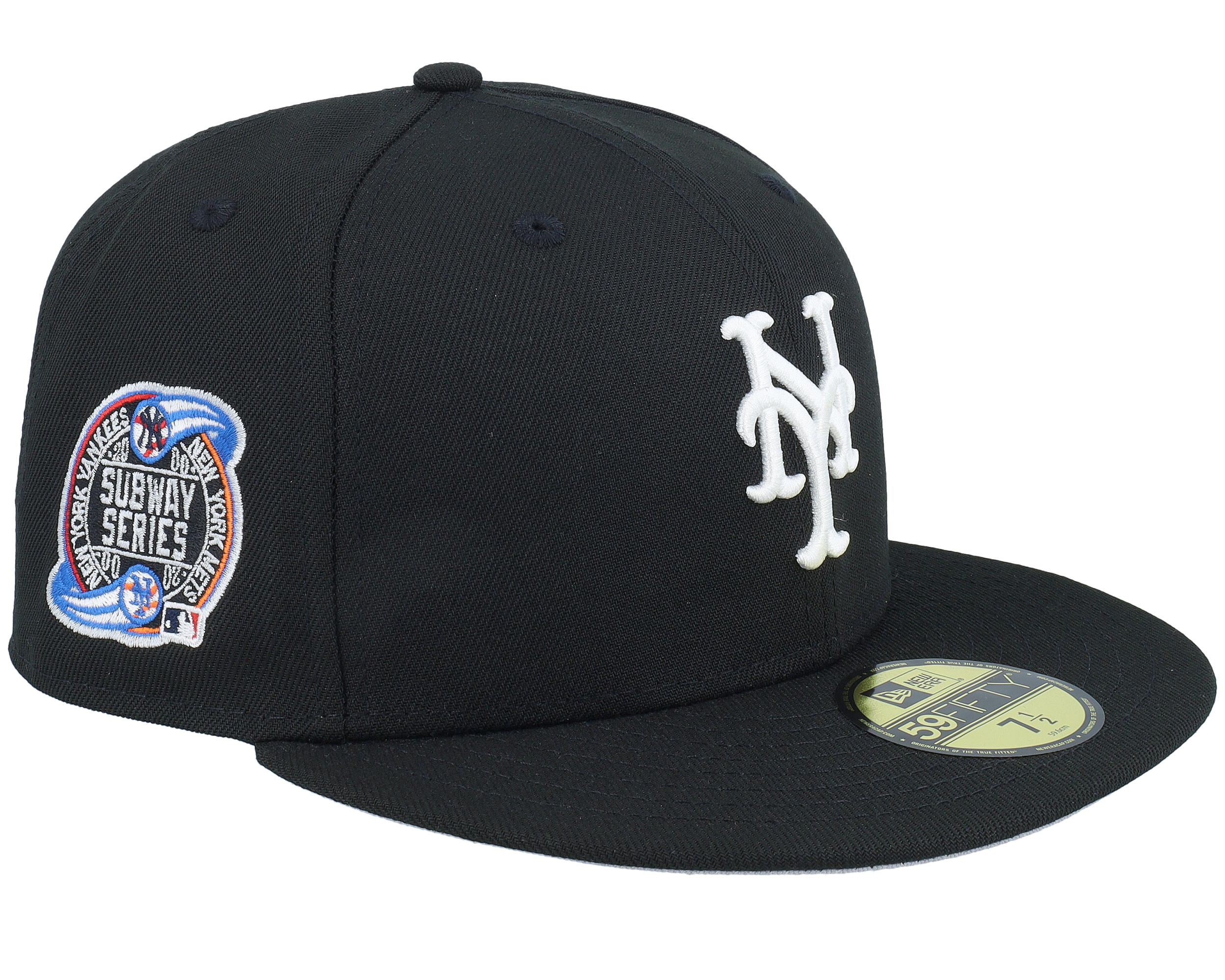 New York Mets Subway Series 59FIFTY Black Fitted | Hatstoreworld.com