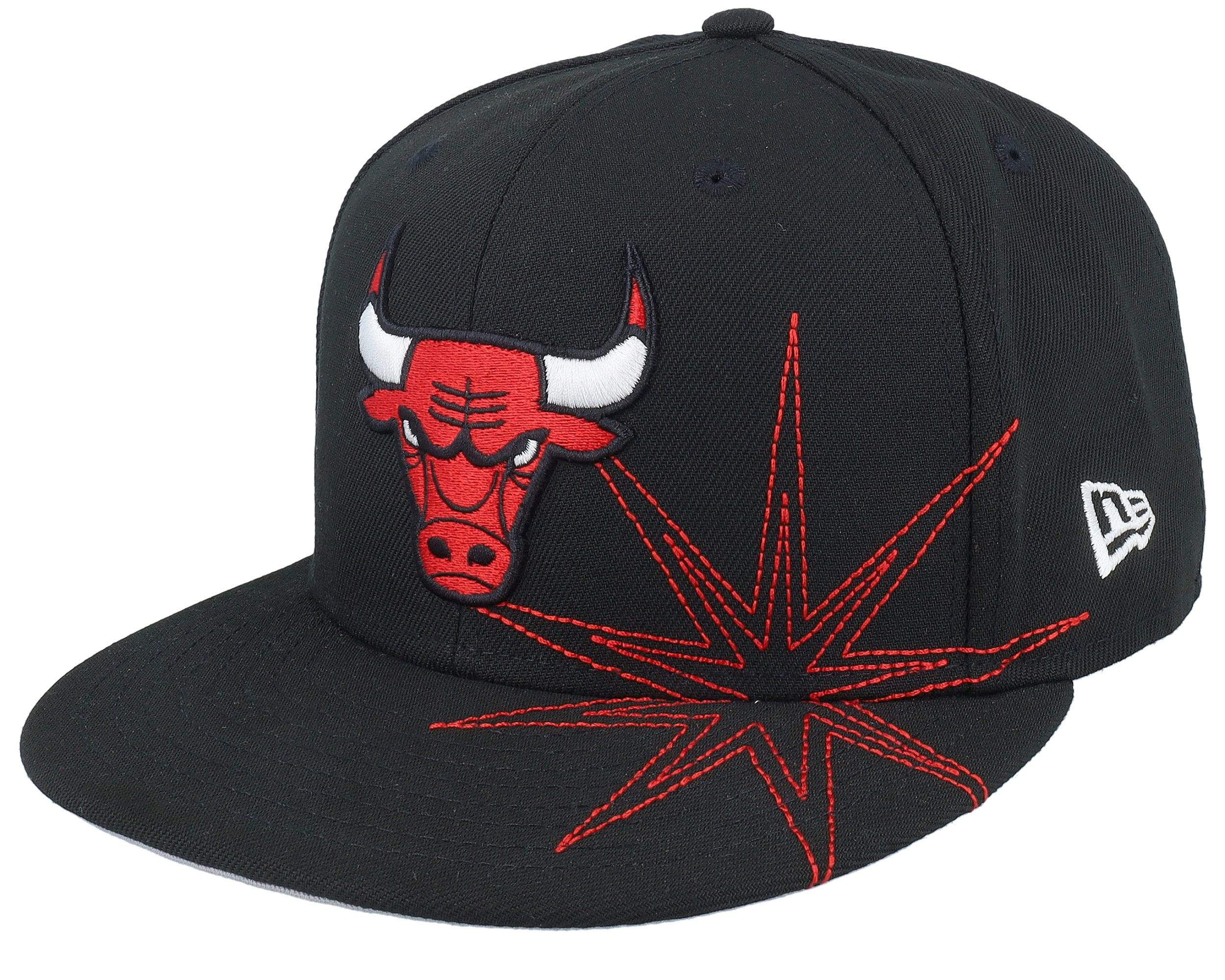 Chicago Bulls Solar Stars Black Fitted | Hatstoreworld.com