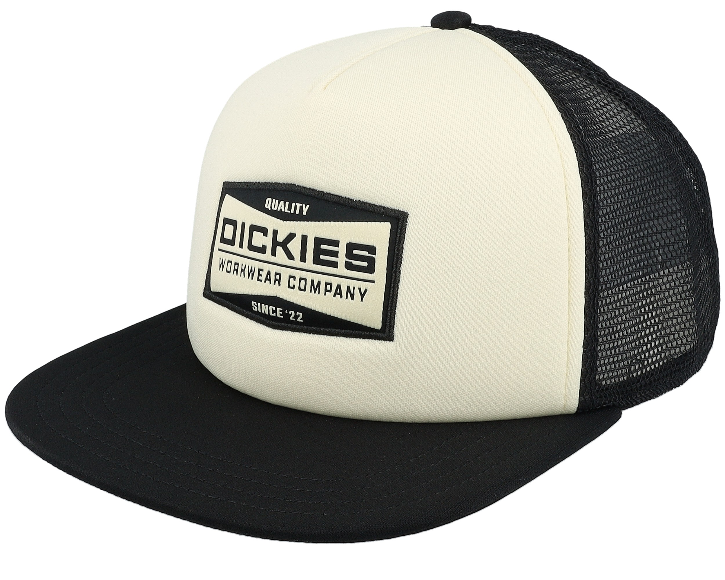Bolivar Cap White/Black Trucker - Dickies | Hatstore.com