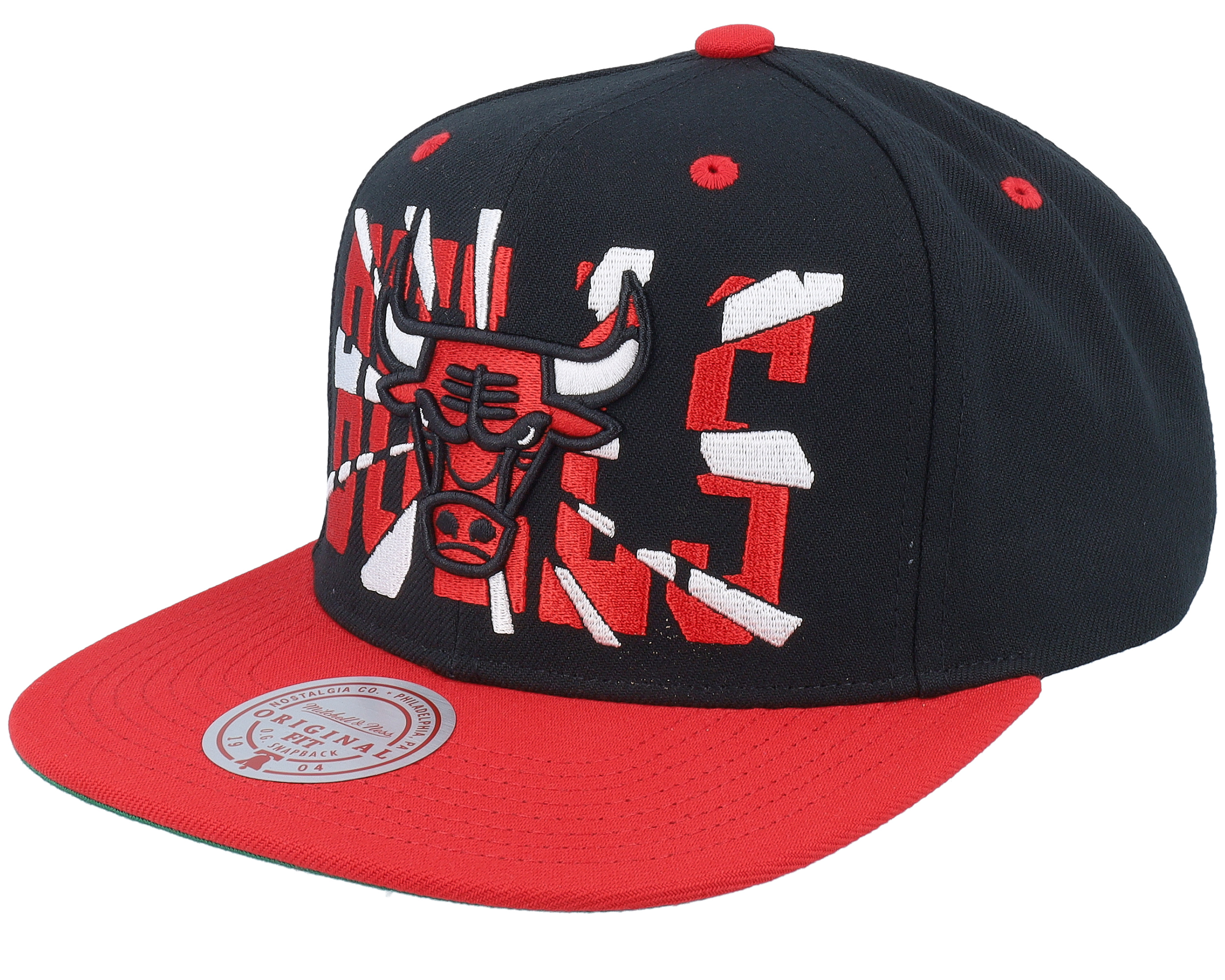 Chicago Bulls Shattered Black/Red Snapback | Hatstoreworld.com