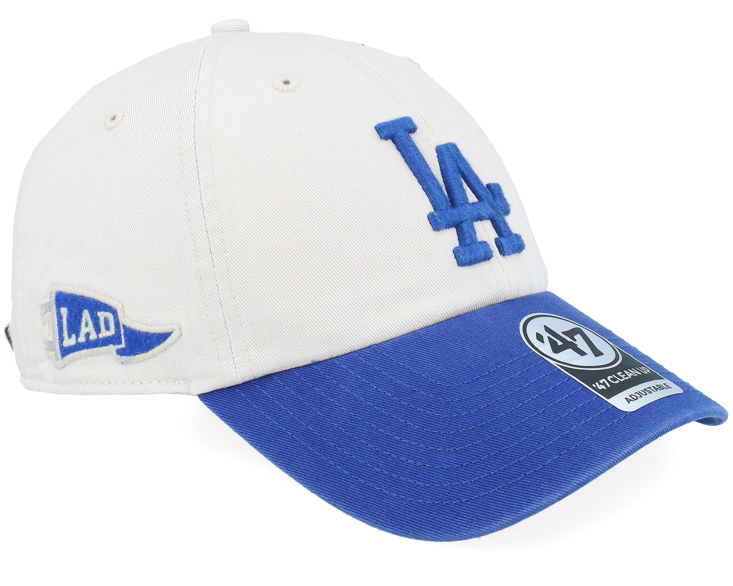 Los Angeles Dodgers MLB Stand 47 Clean Up Bone/Royal Dad Cap ...