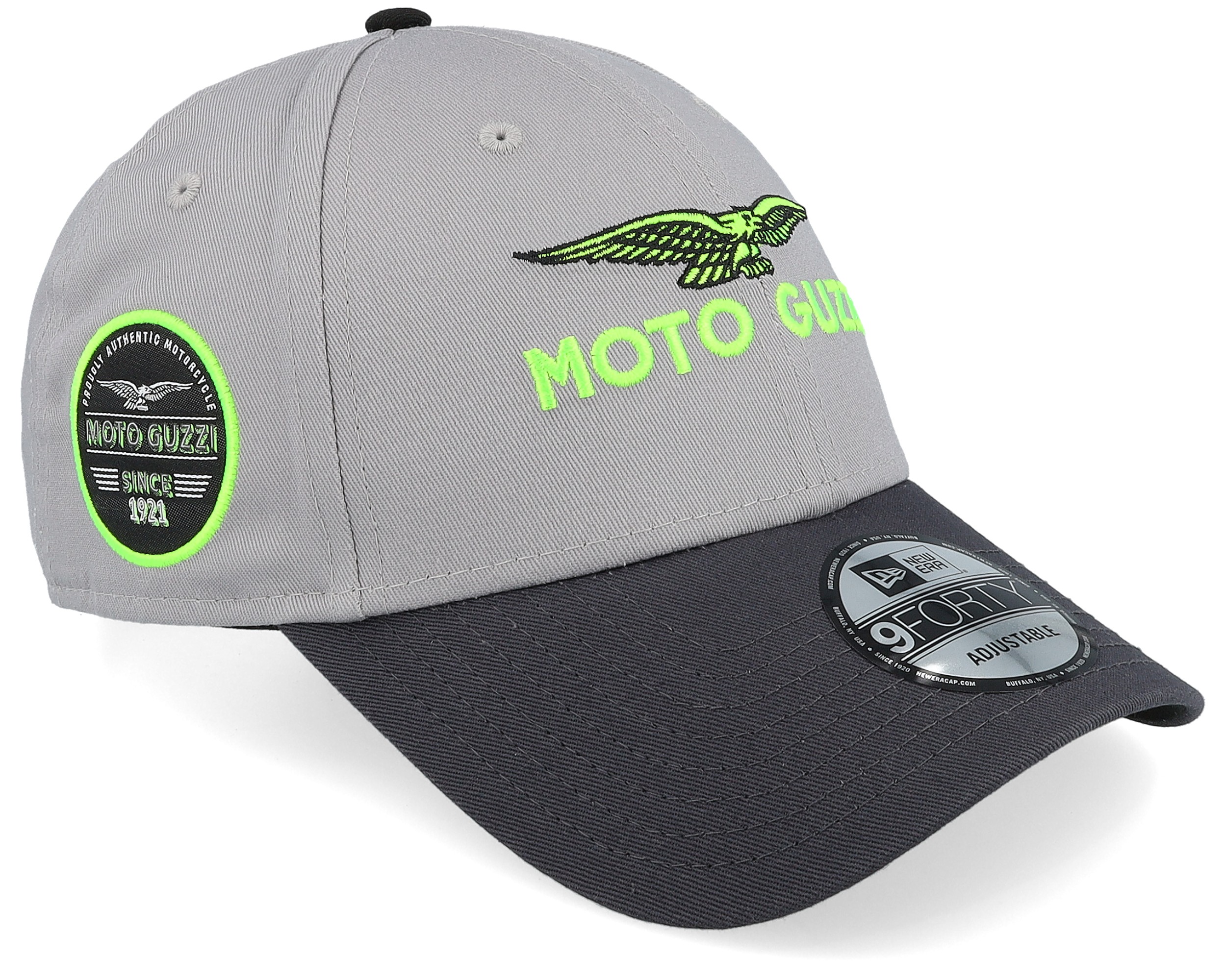 Moto Guzzi Pop Colour 9FORTY Grey Adjustable | Hatstore.com