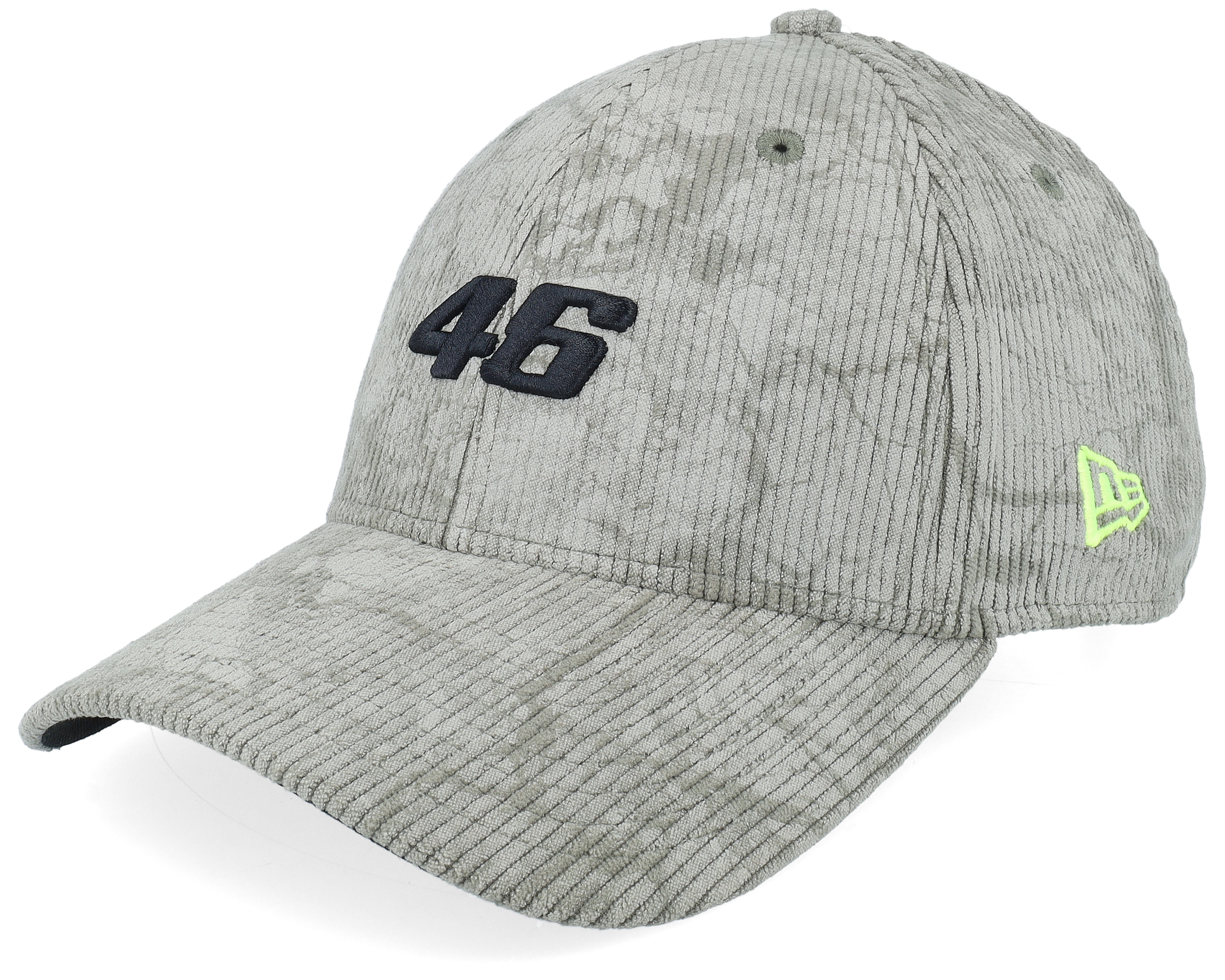 VR46 Pattern Corduroy 9FORTY VR46 Grey/Black Adjustable | Hatstore.com