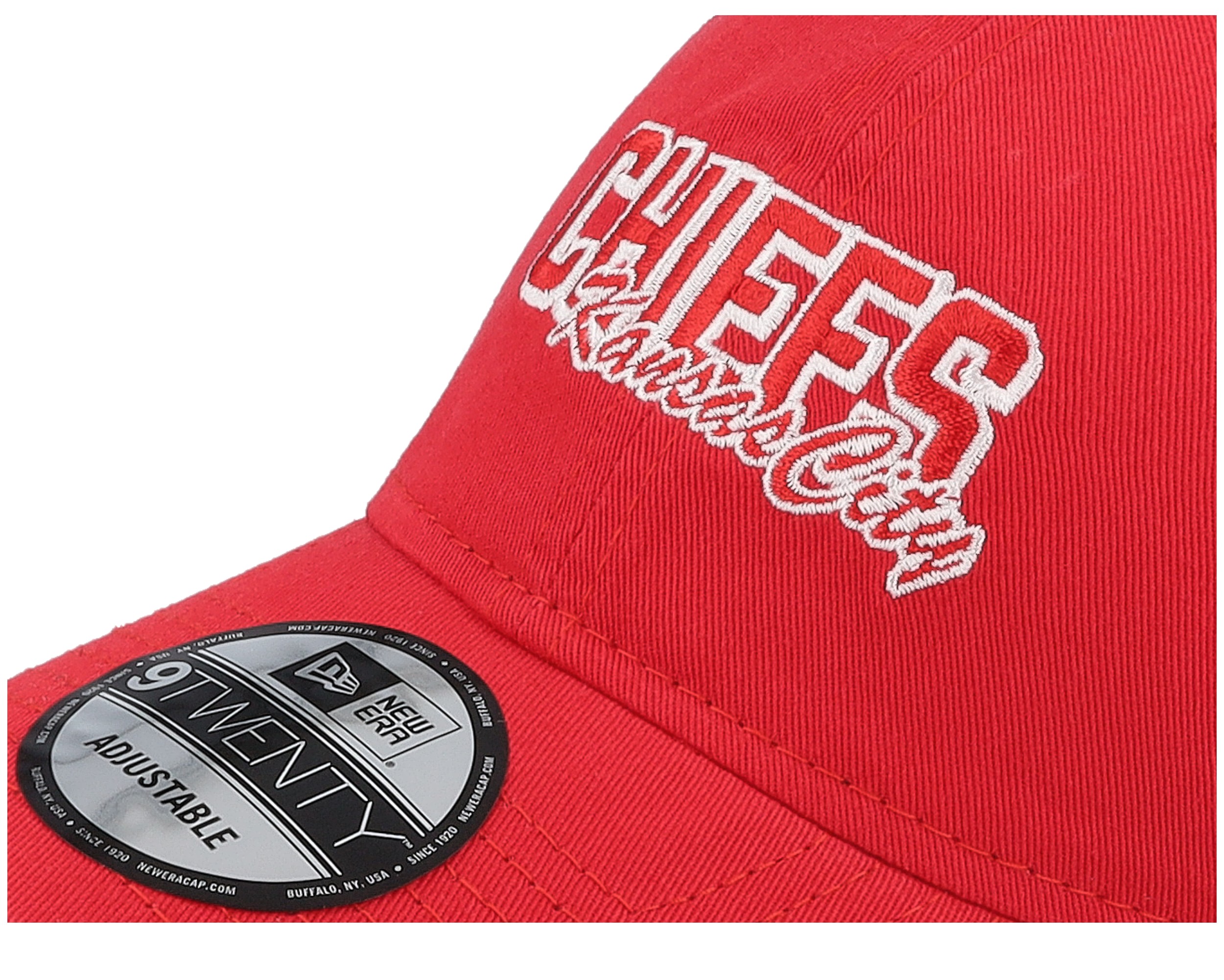 Kansas City Chiefs NFL Script 9TWENTY Red Dad Cap - New Era Cap ...