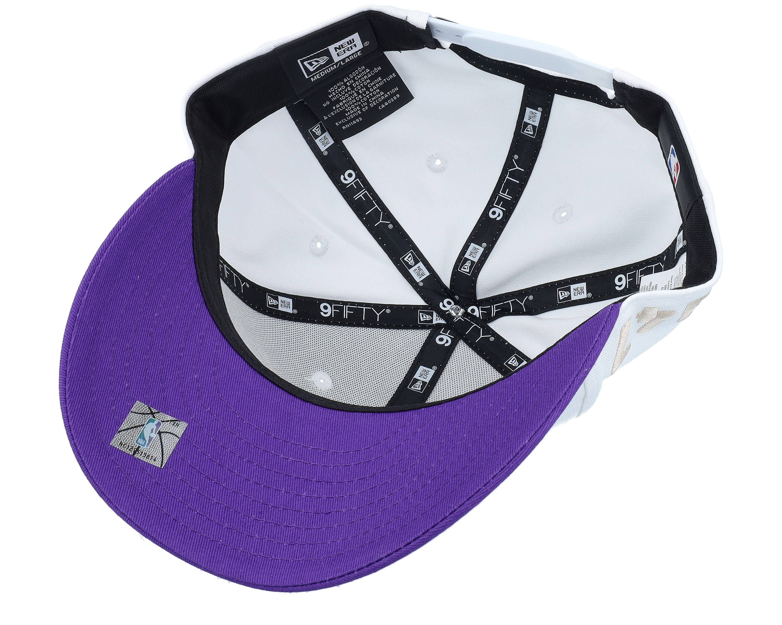 Los Angeles Lakers NBA Wordmark 9FIFTY White/Purple Adjustable - New ...