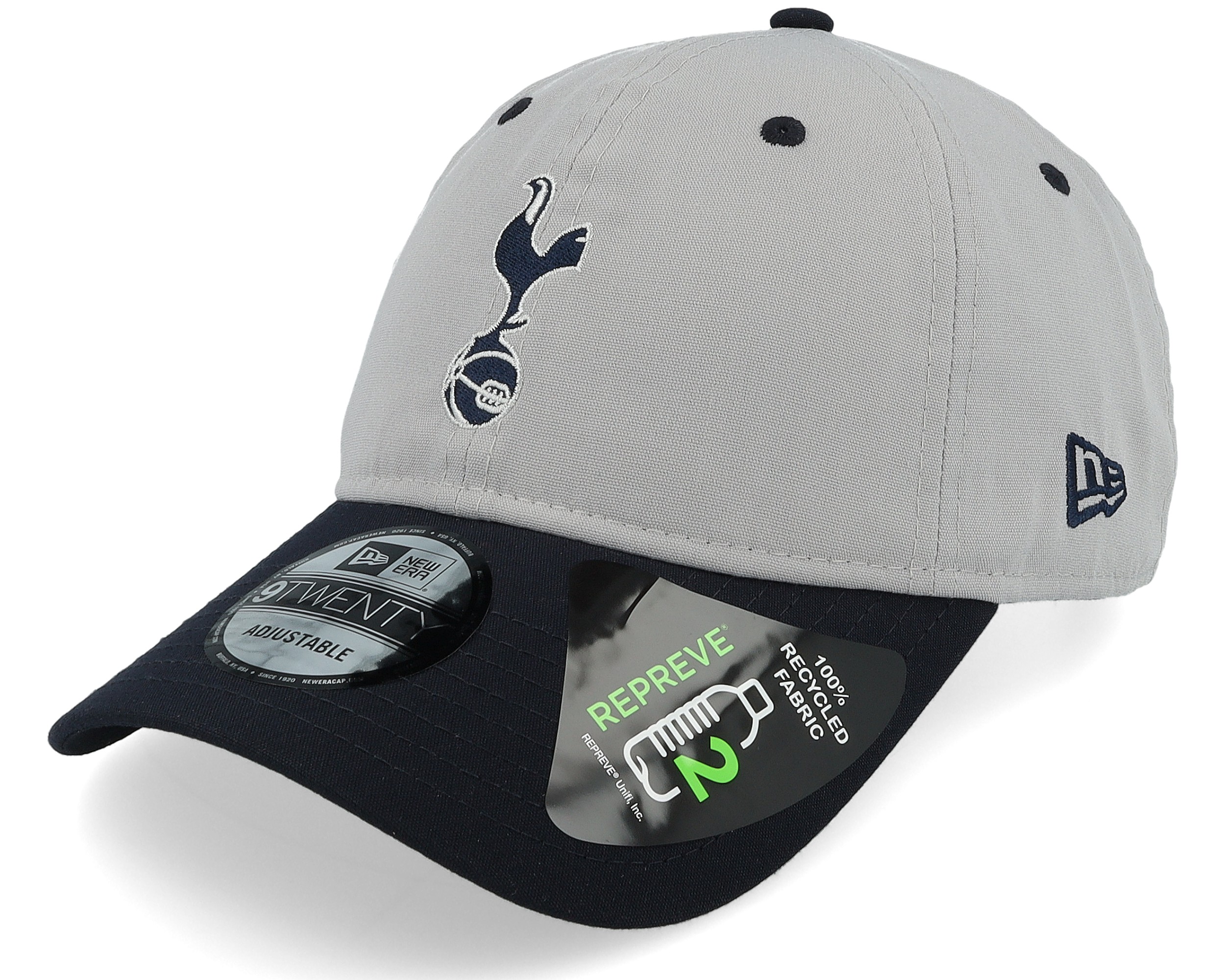Tottenham Hotspur Contrast Visor 9TWENTY Grey/Navy Dad Cap ...