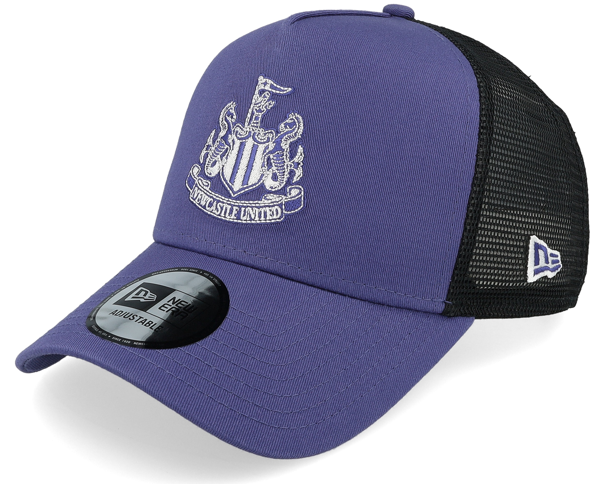 Newcastle United Seasonal Purple/Black A-frame Trucker - New Era Topi ...
