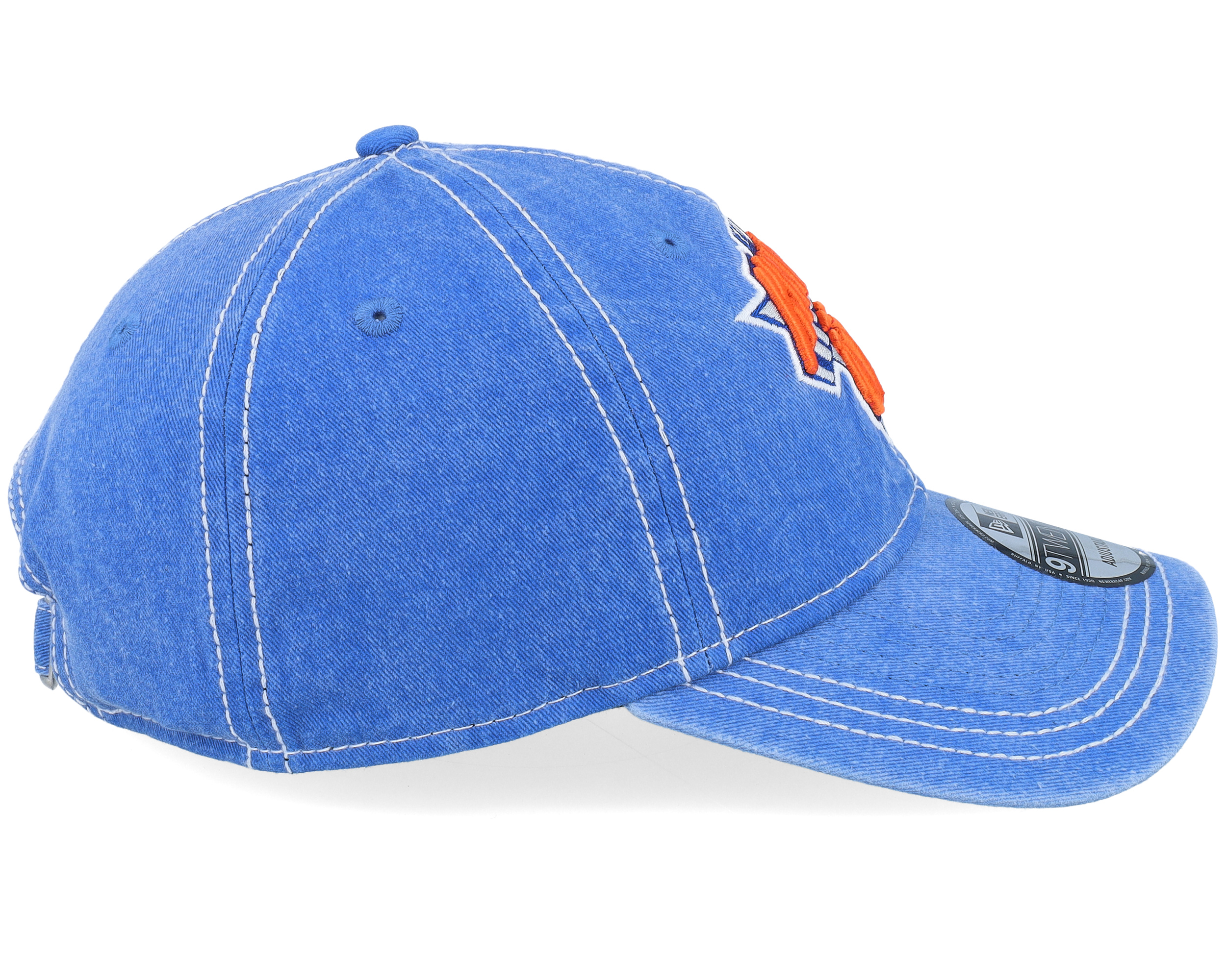New York Knicks Washed Contrast Blue Dad Cap - New Era 棒球帽 | Hatstore.com