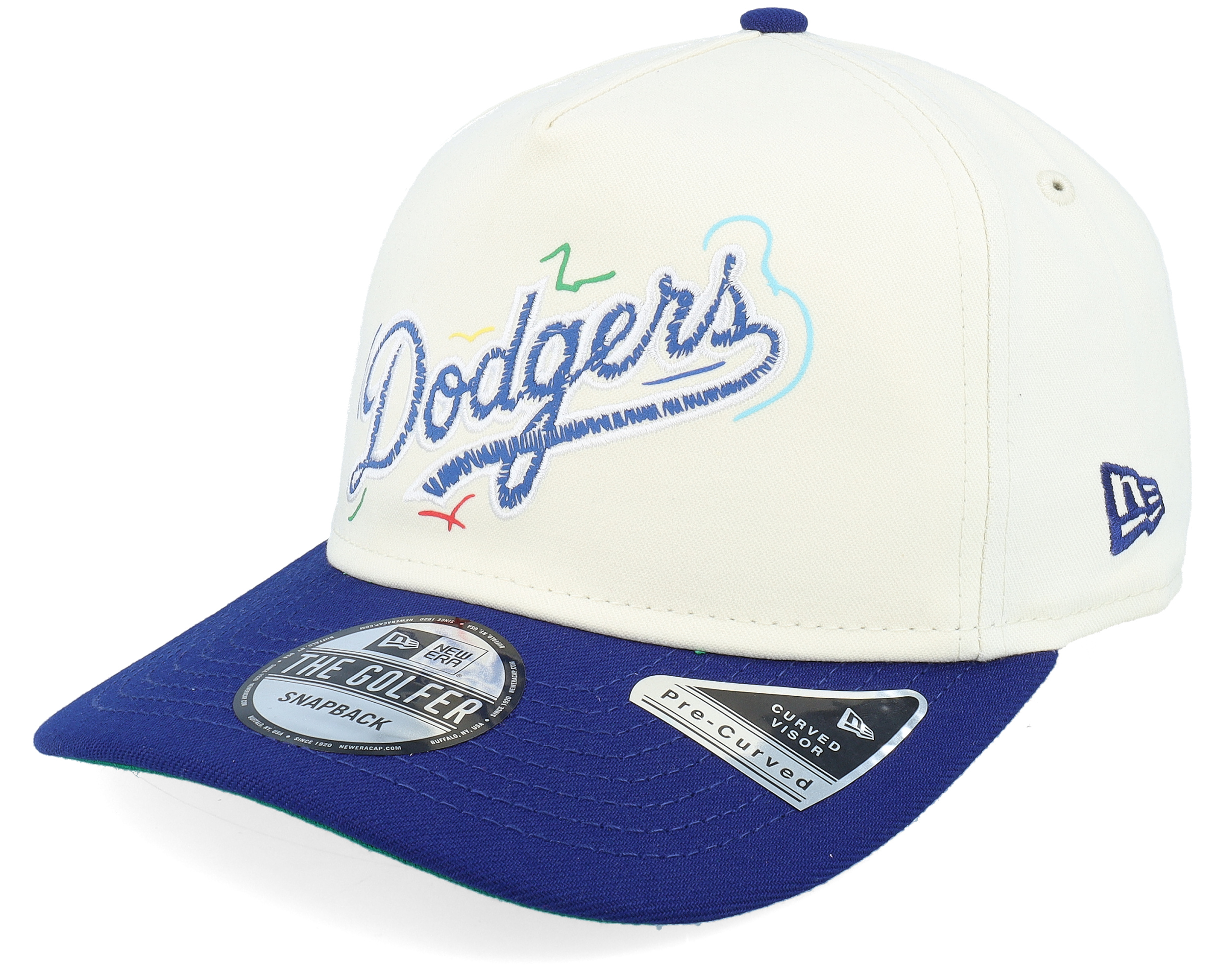 Los Angeles Dodgers Team Scribble Chrome/Royal A-frame Adjustable | Hatstoreworld.com