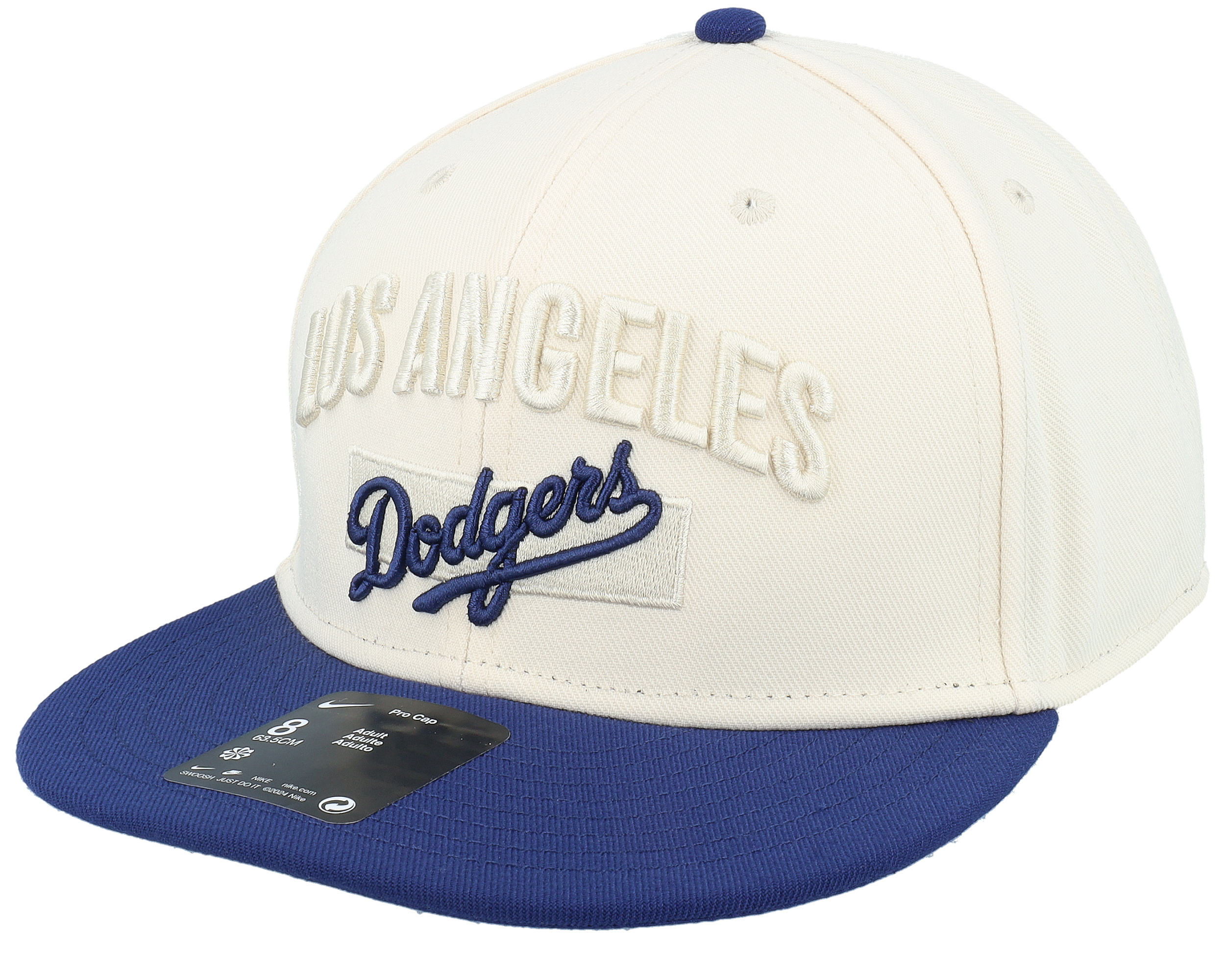 Los Angeles Dodgers Statement Dri-fit Fitted Natural/Blue Fitted - Nike ...